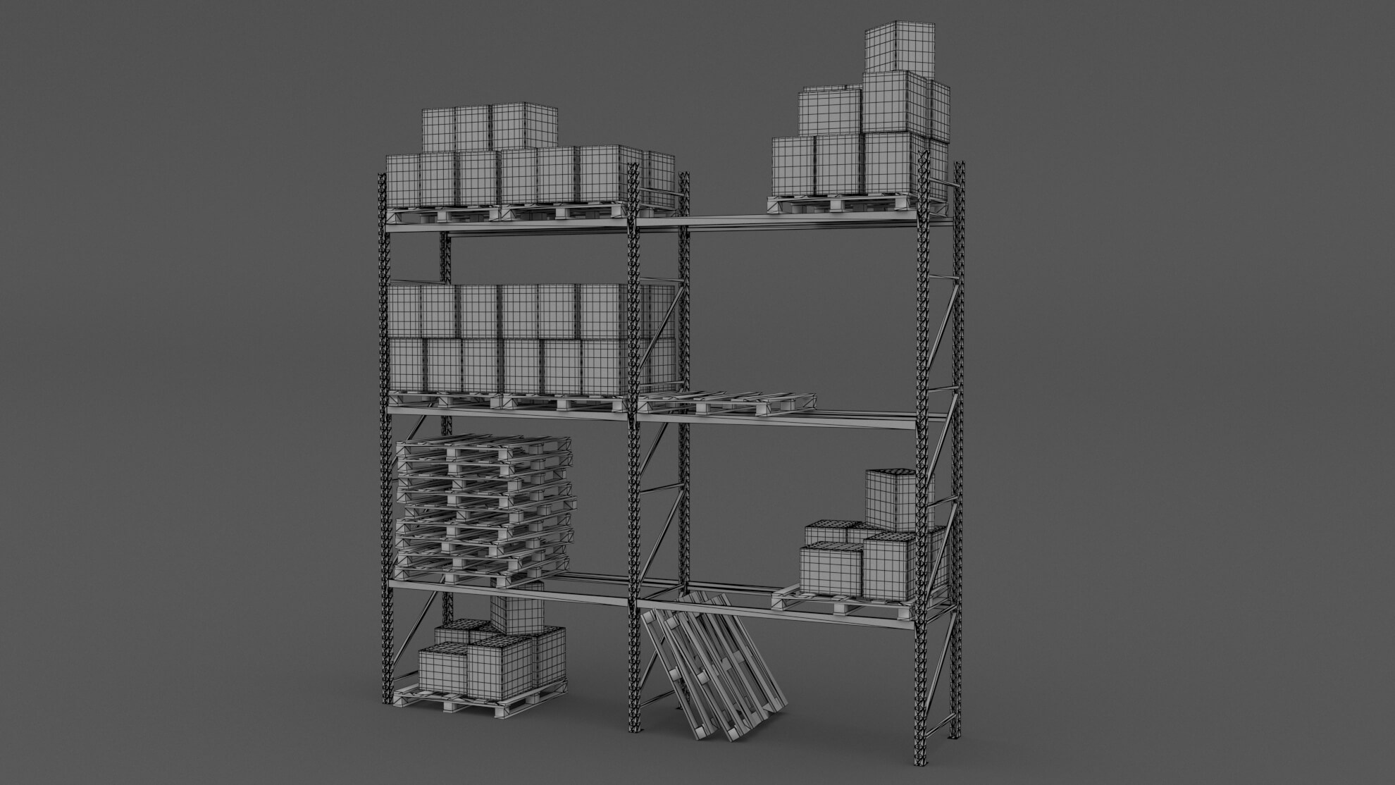 FedEx Warehouse Rack - 3D Model by ALPHA3DST