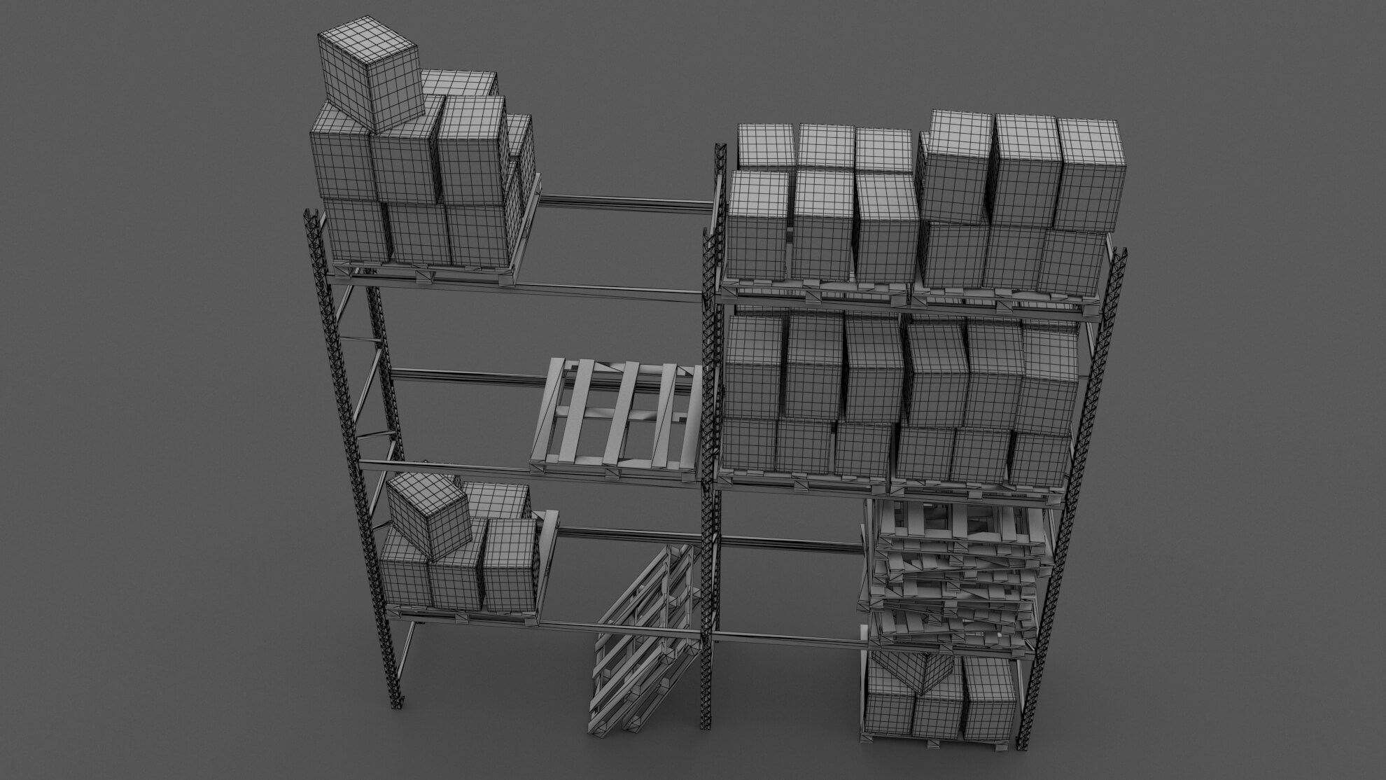 FedEx Warehouse Rack - 3D Model by ALPHA3DST