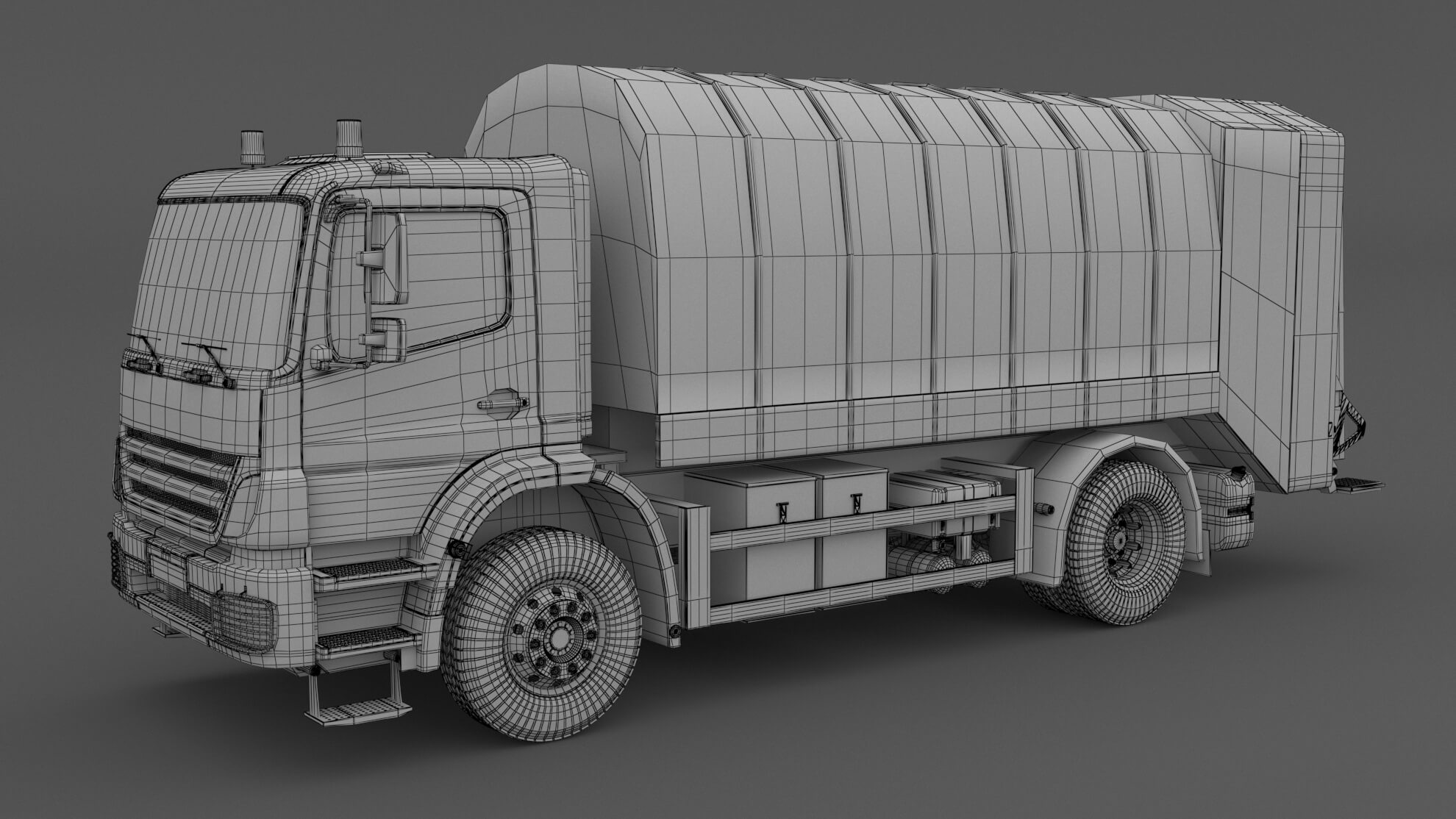 Generic Truck Garbage - 3D Model by ALPHA3DST
