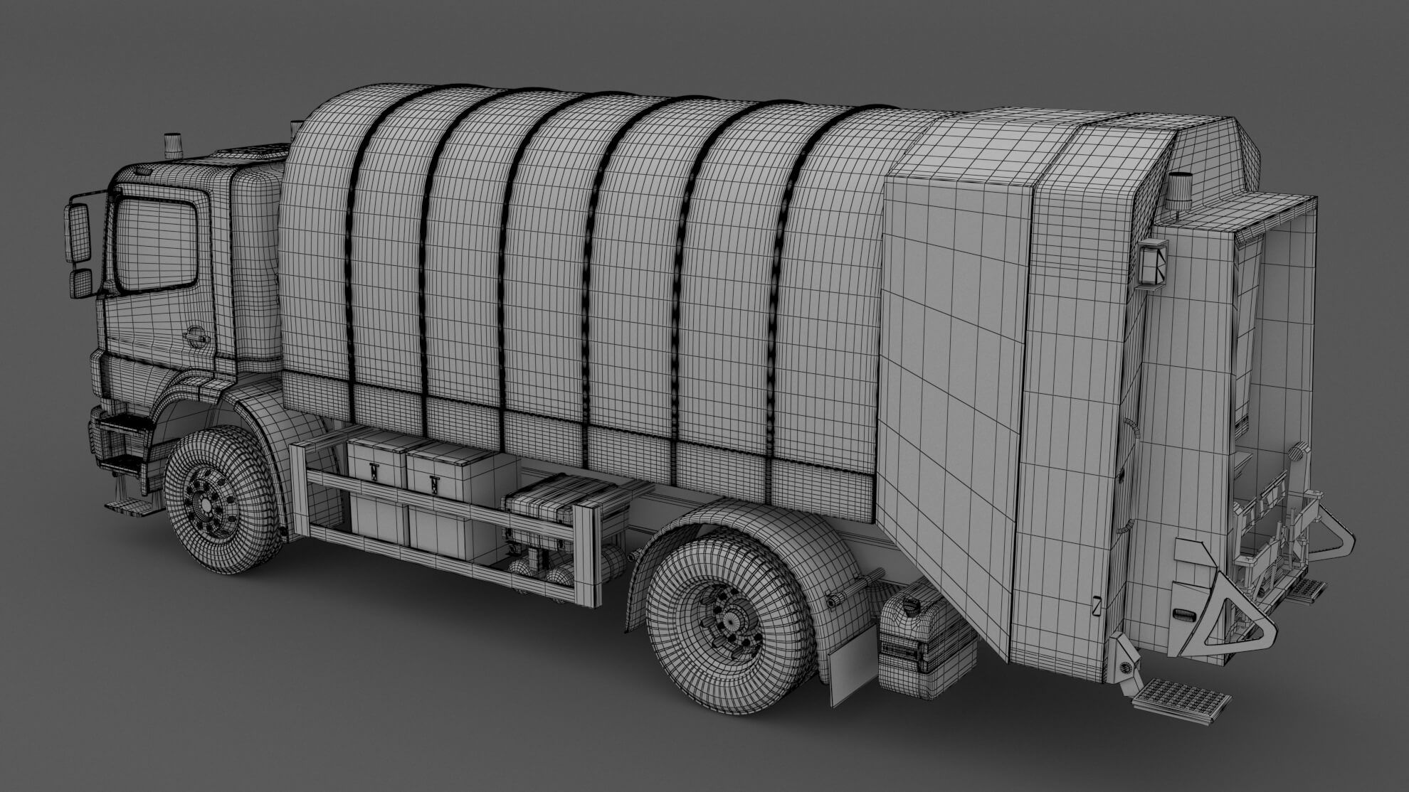Generic Truck Garbage - 3D Model by ALPHA3DST