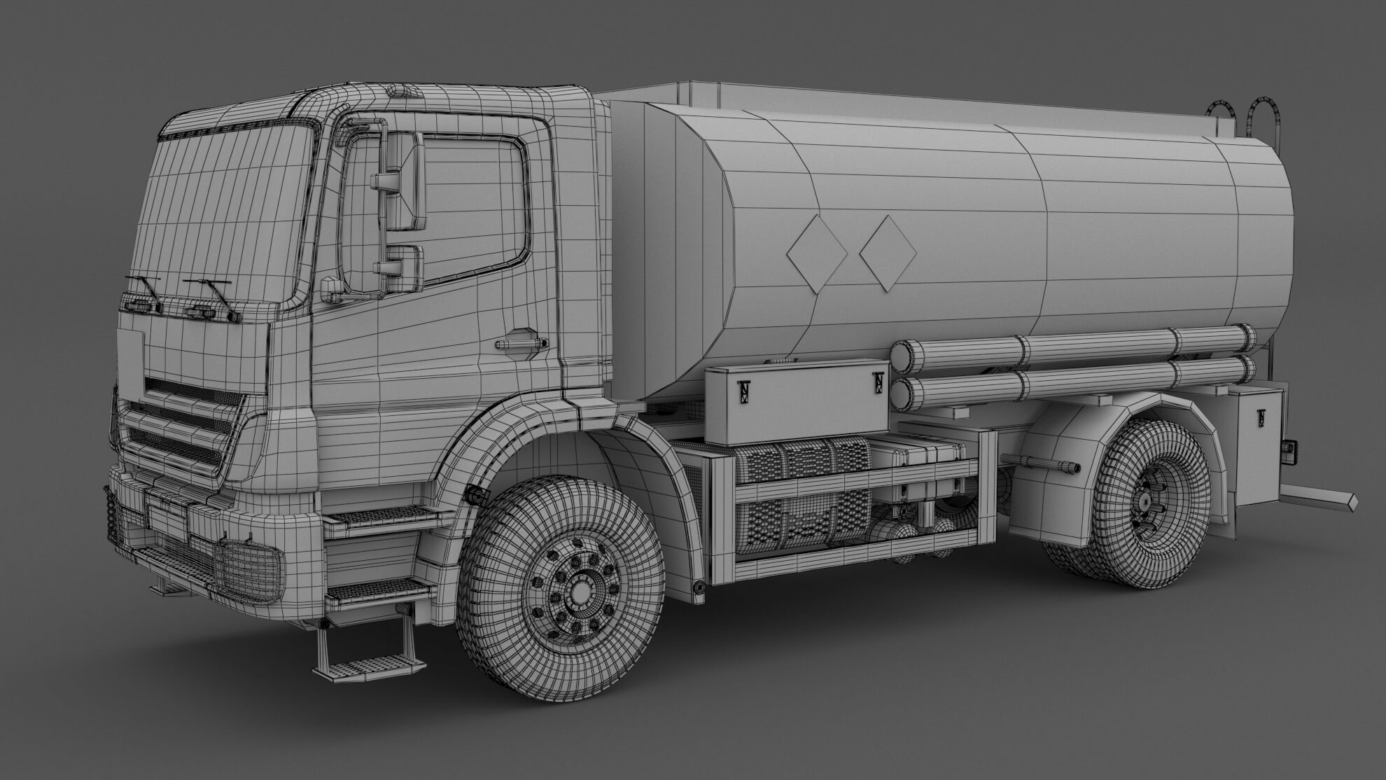 Generic Truck Tanker - 3D Model by ALPHA3DST