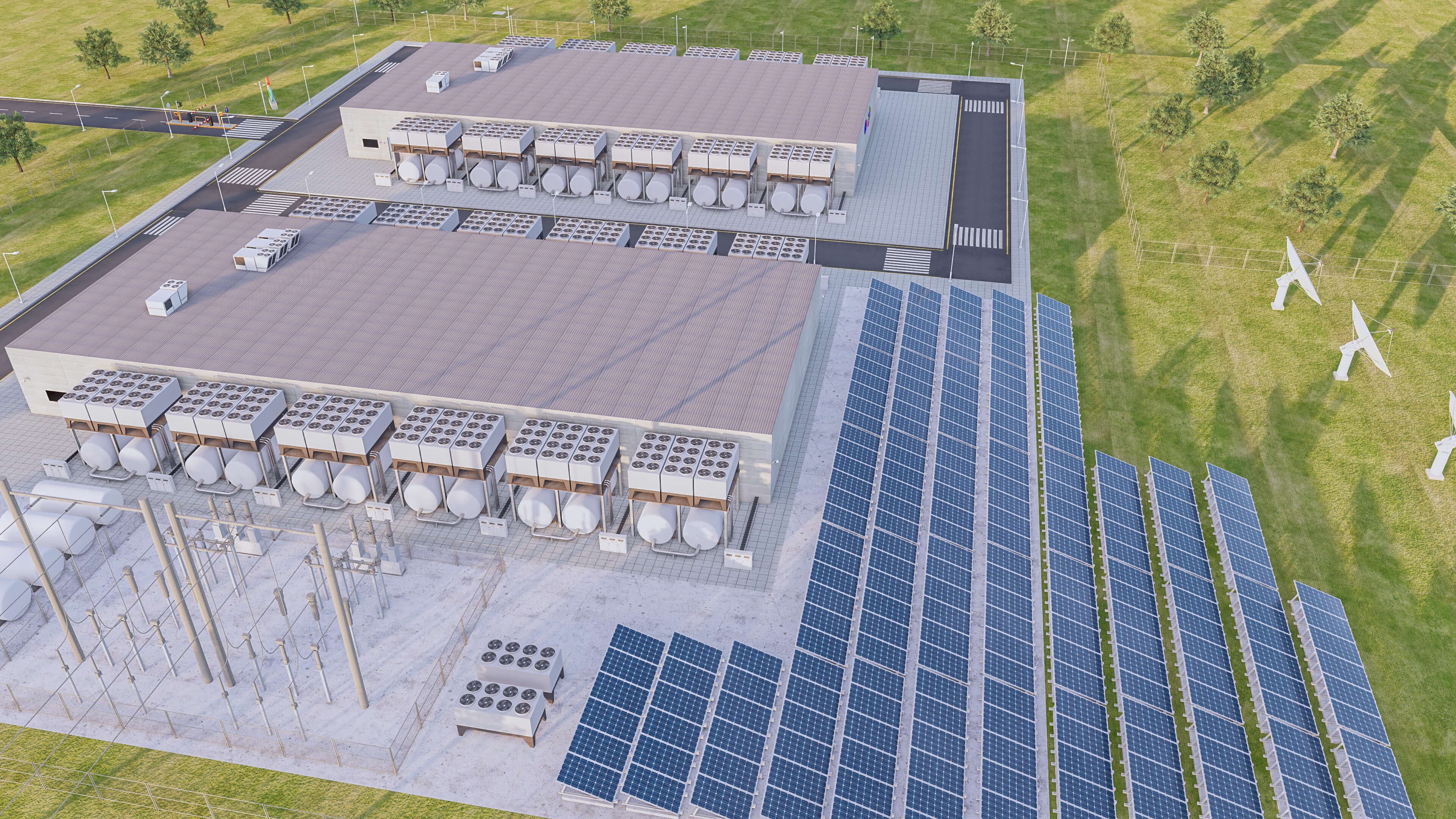 Google Data Center Building - 3D Model by ALPHA3DST