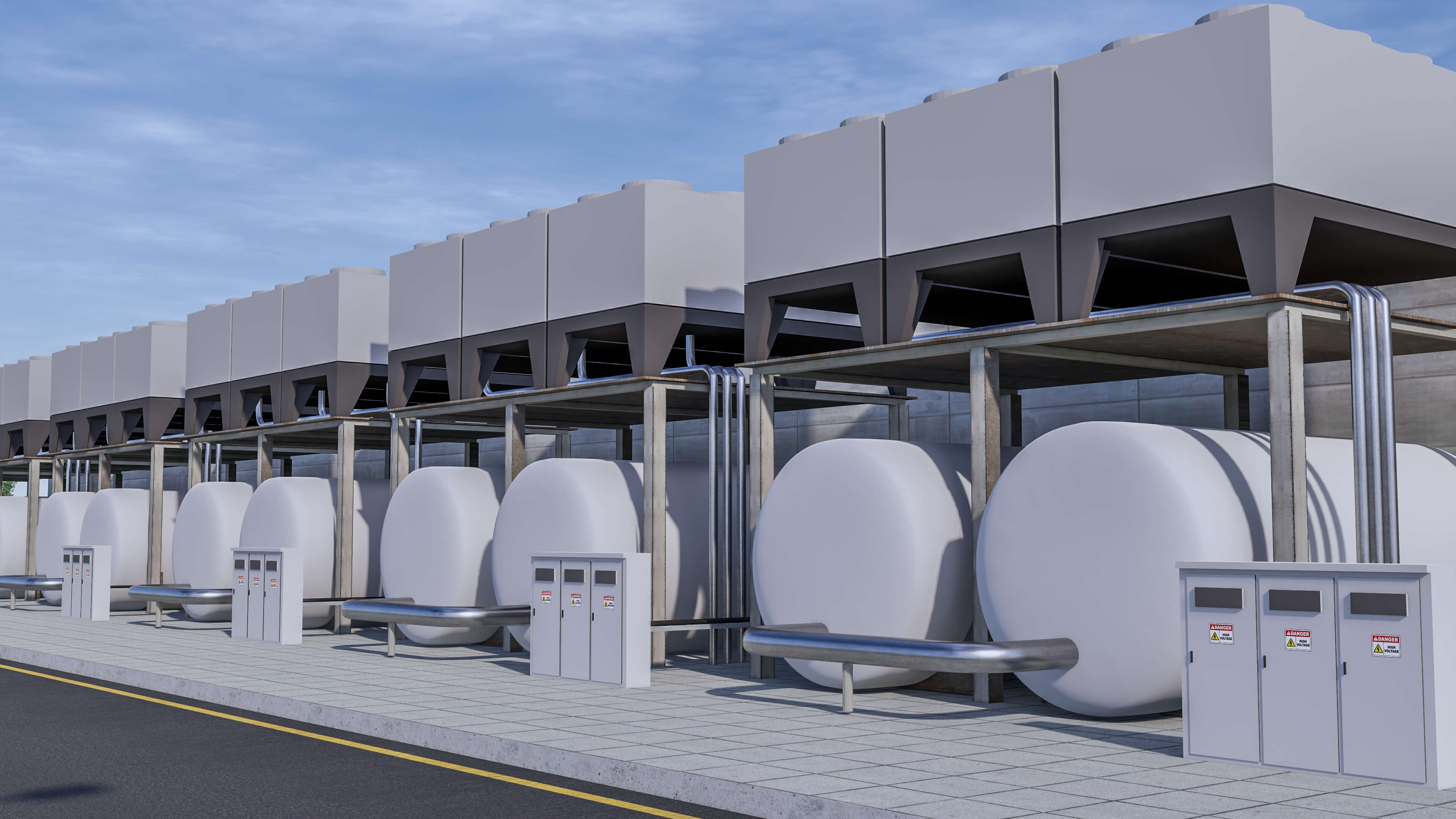 Google Data Center Building - 3D Model by ALPHA3DST