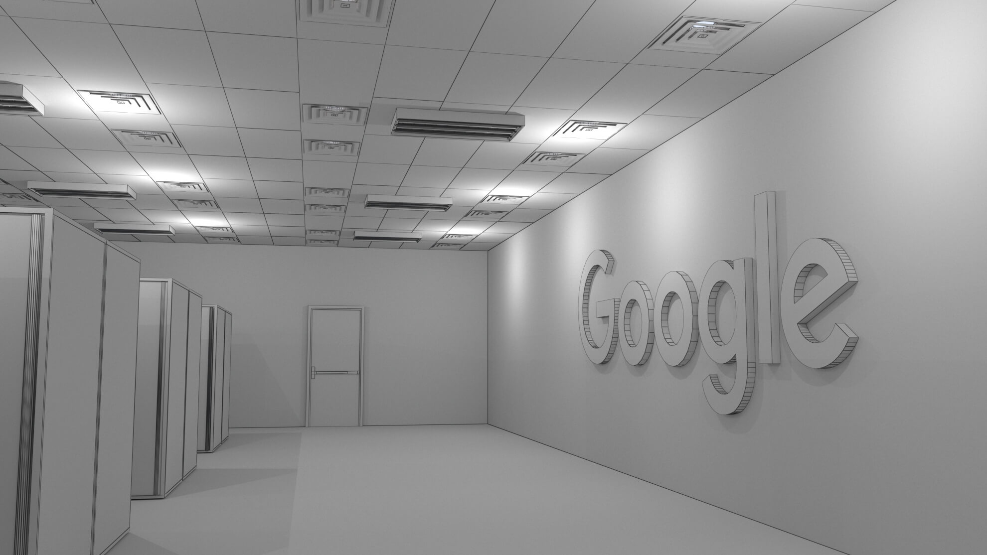 Google Data Center - 3D Model by ALPHA3DST