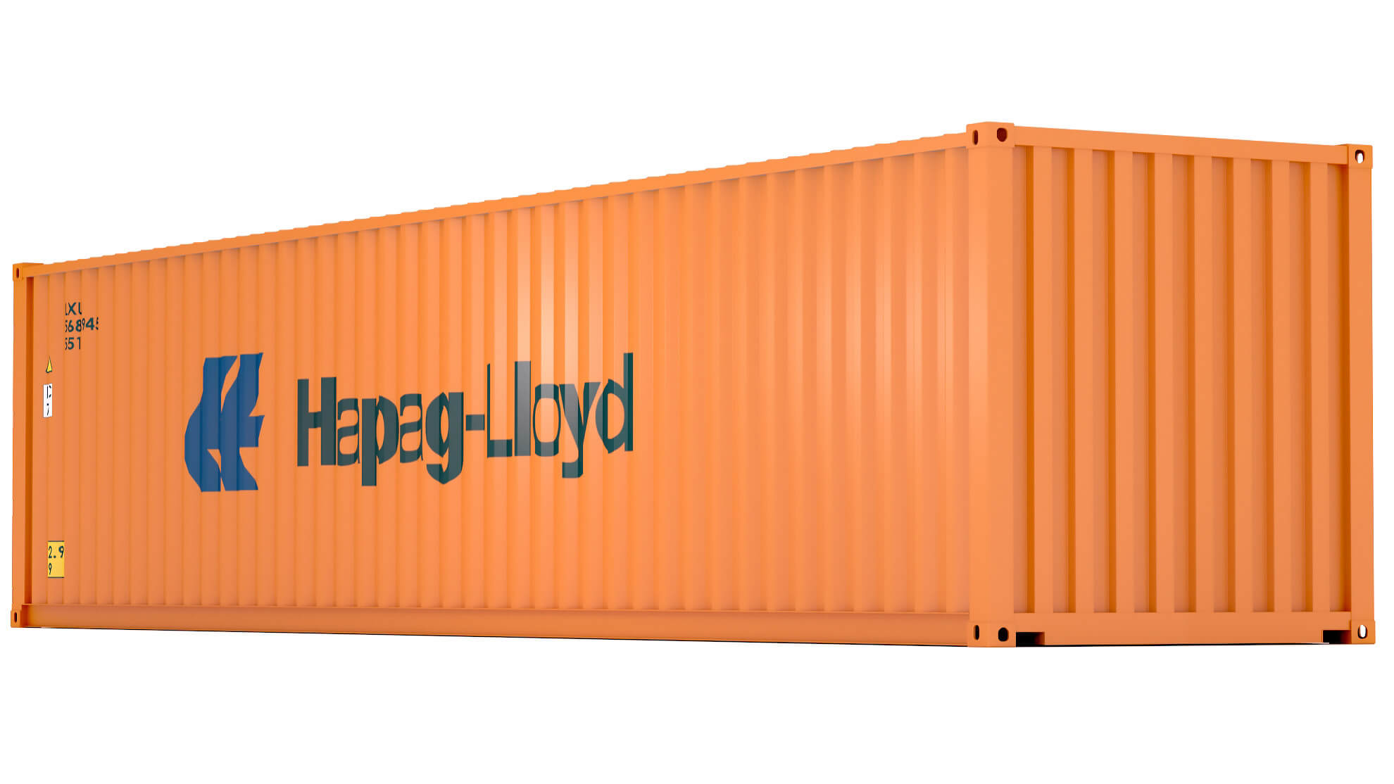 Hapag Lloyd Shipping Container - 3D Model by ALPHA3DST
