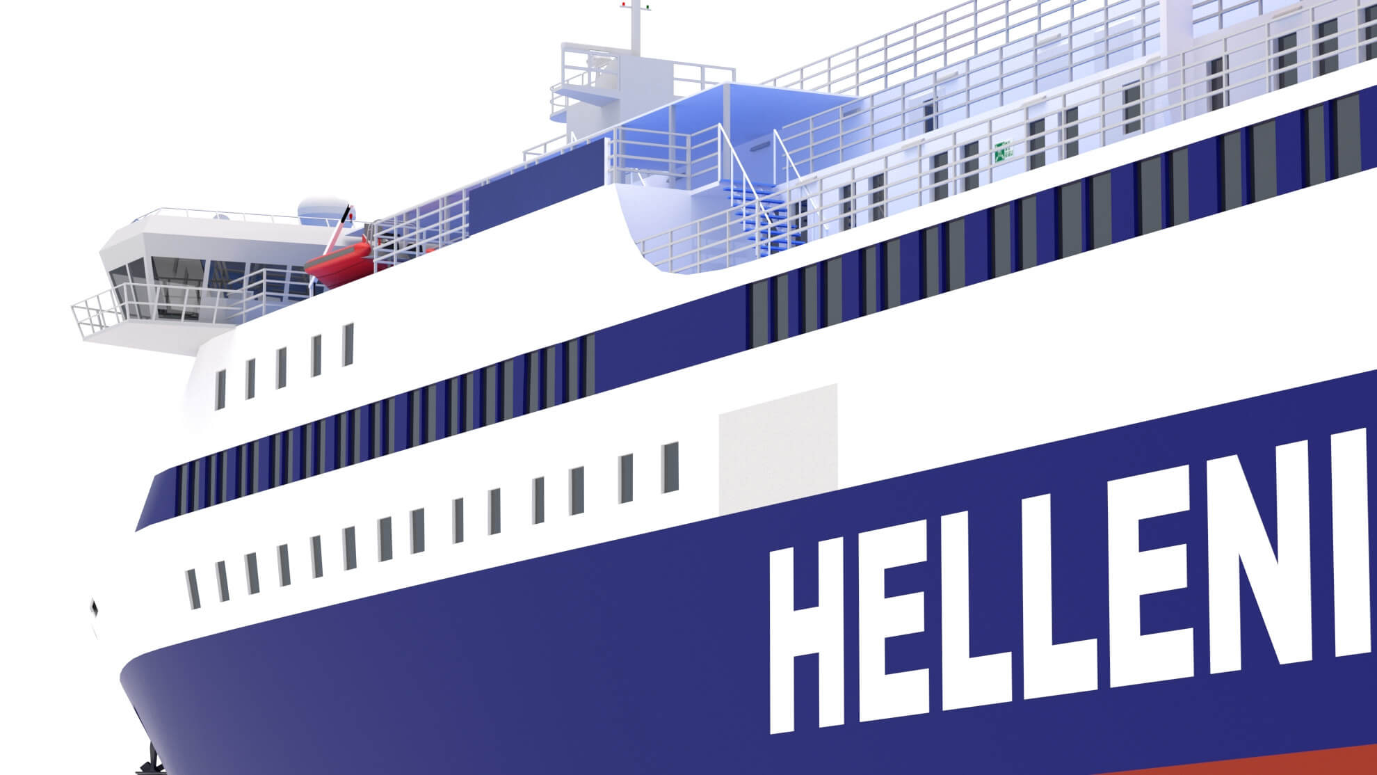 Hellenic Seaways Nissos Chios Ship - 3D Model by ALPHA3DST