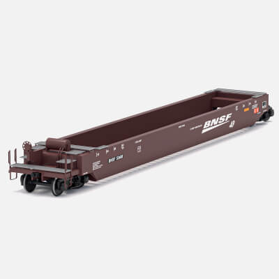 Husky Stack Railcar Bnsf - 3D Model by ALPHA3DST