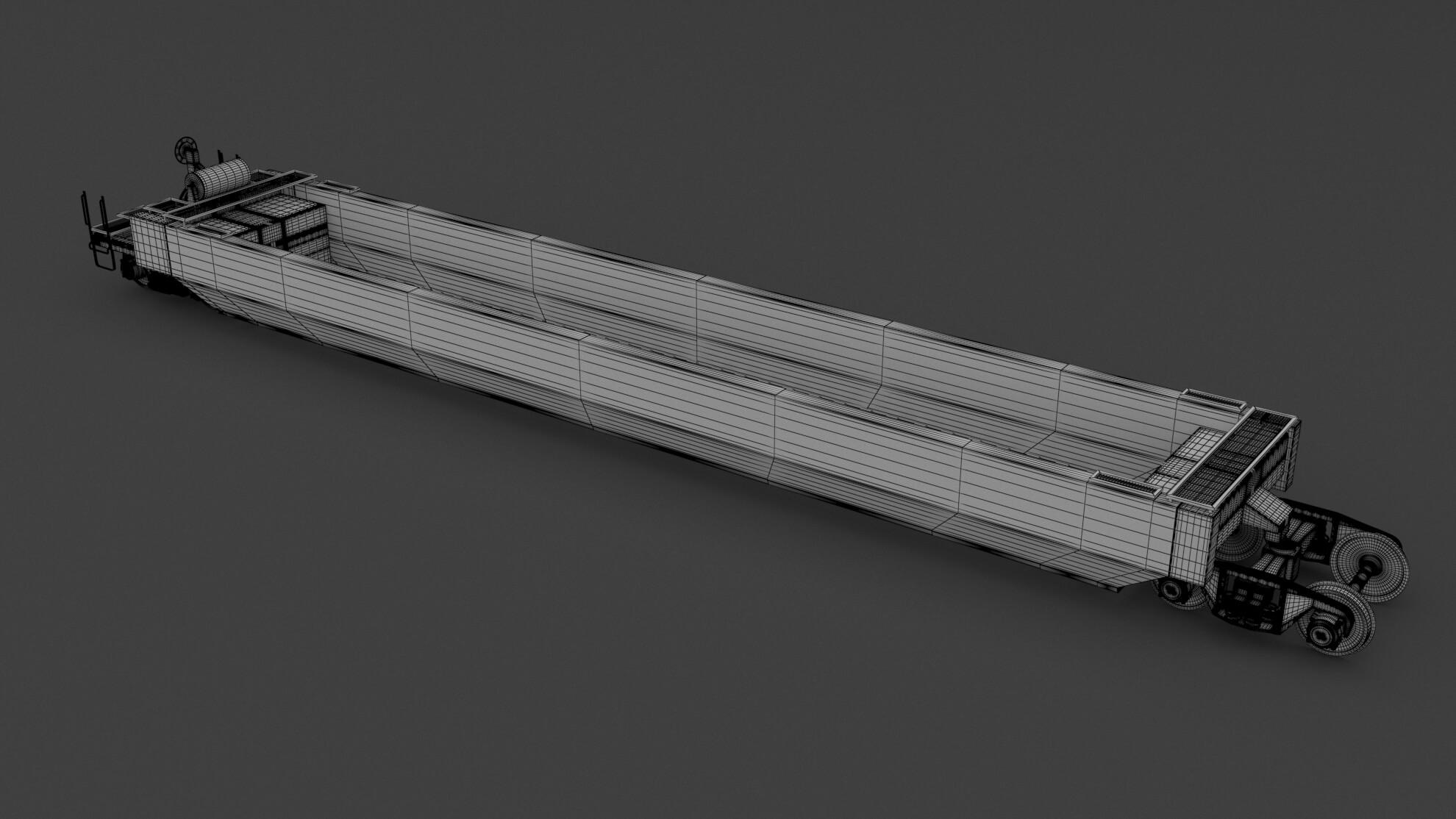 Husky Stack Railcar TTx - 3D Model by ALPHA3DST
