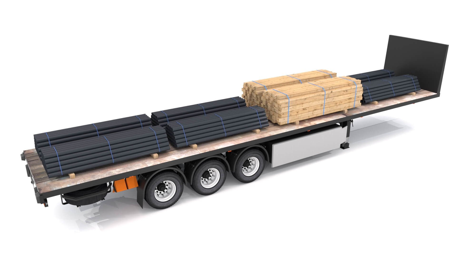 Industrial Trailer 02 - 3D Model by ALPHA3DST