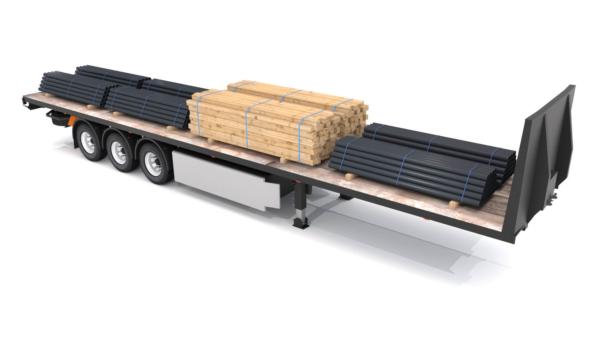 Industrial Trailer 02 - 3D Model by ALPHA3DST