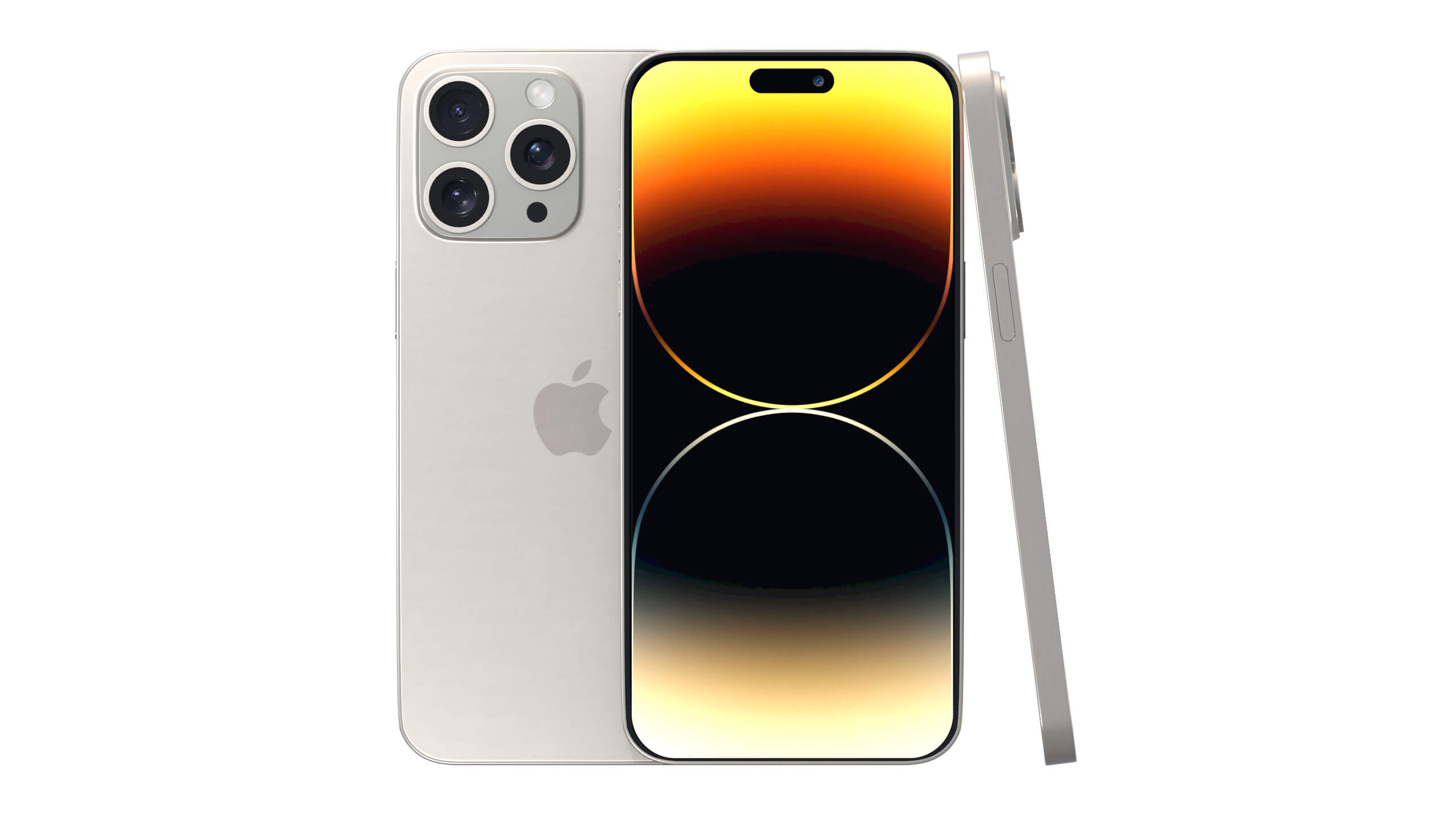 iPhone 14 Pro Max Starlight - 3D Model by ALPHA3DST