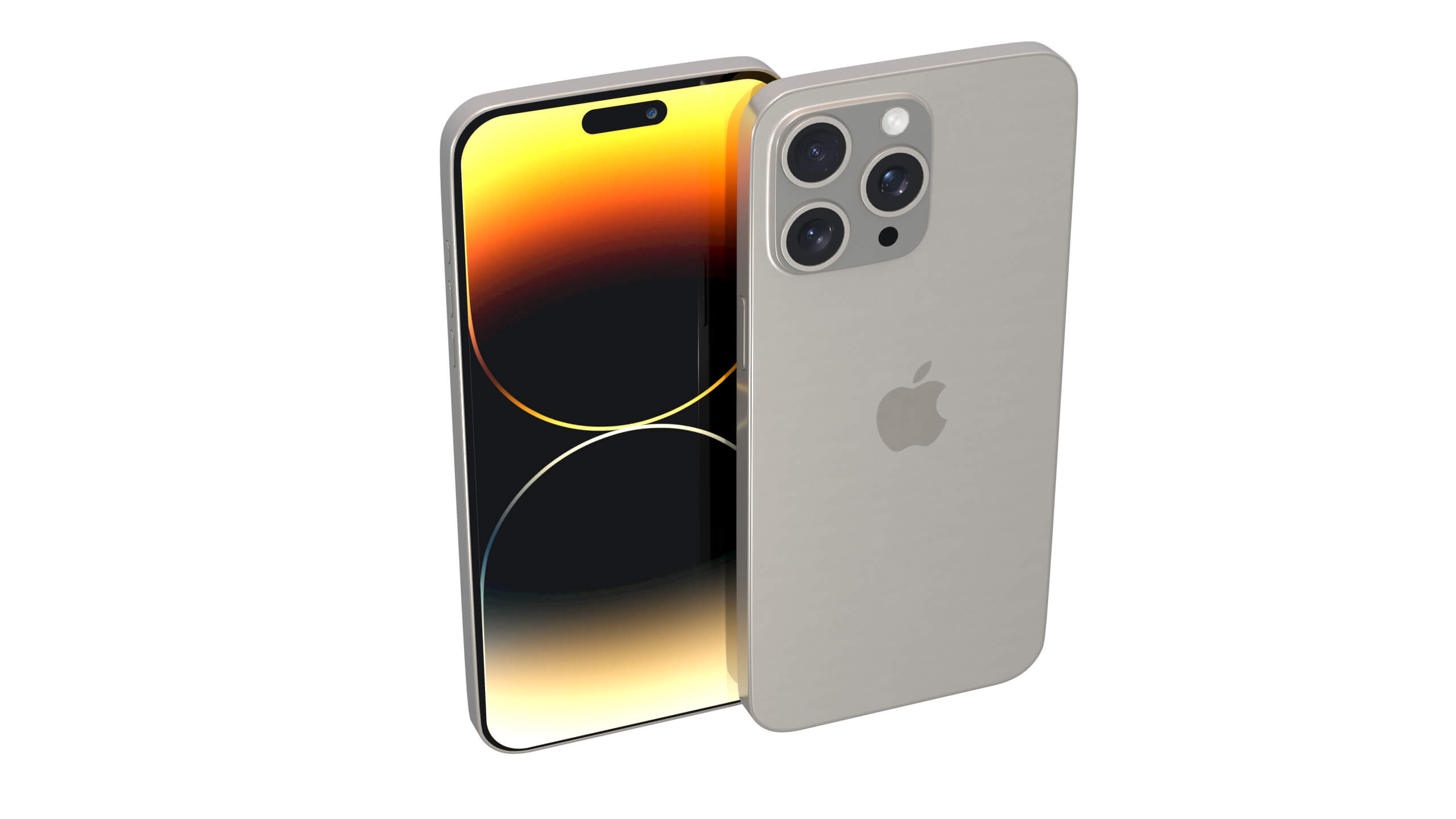 iPhone 14 Pro Max Starlight - 3D Model by ALPHA3DST