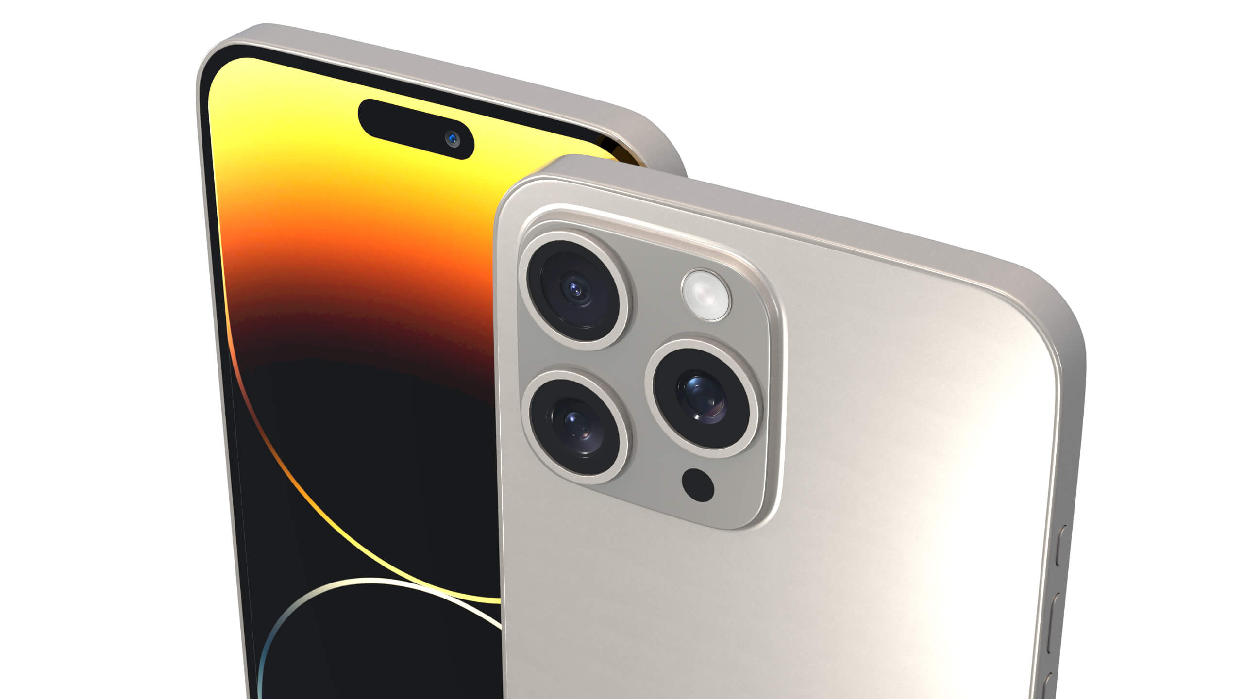iPhone 14 Pro Max Starlight - 3D Model by ALPHA3DST
