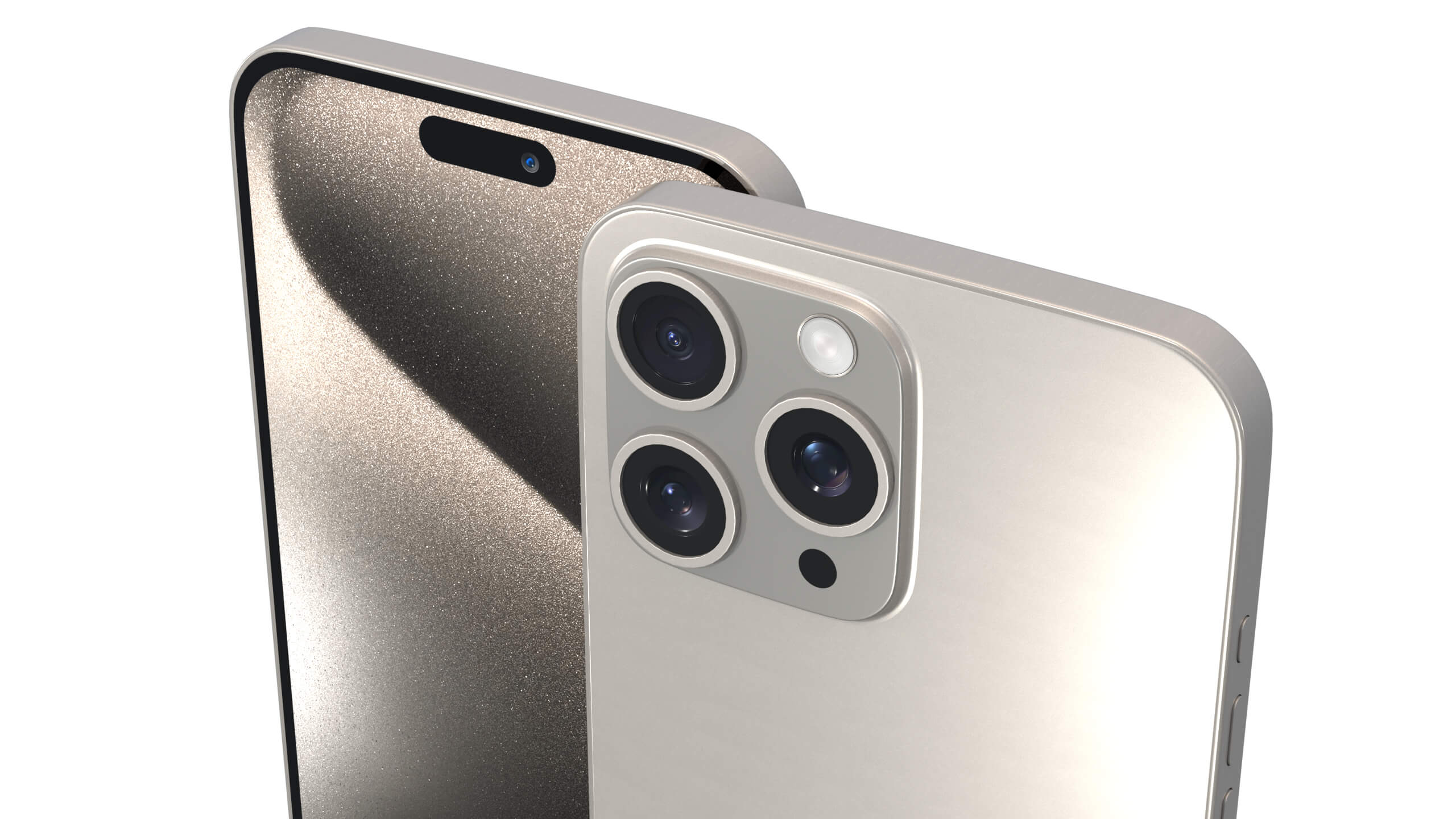 iPhone 15 Pro Max Starlight - 3D Model by ALPHA3DST