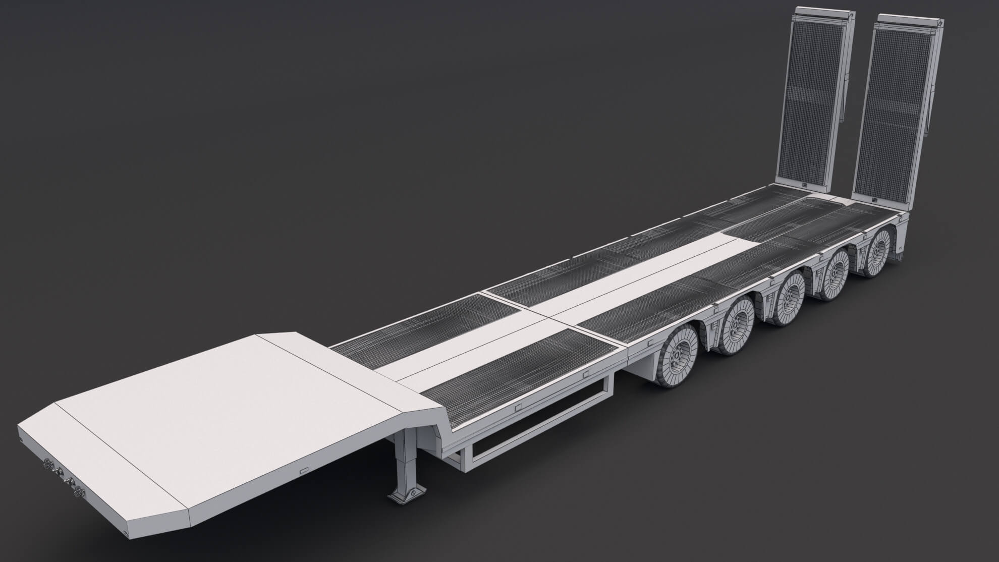 Iveco S-Way Tractor Lowboy Trailer With JCB Fastrac 8310 3D Model by ...