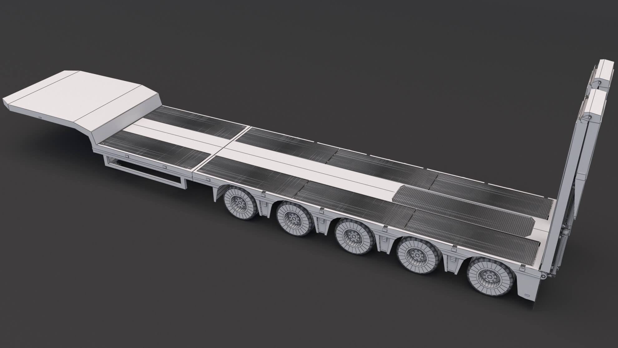 Iveco S-Way Tractor Lowboy Trailer With JCB Fastrac 8310 3D Model by ...