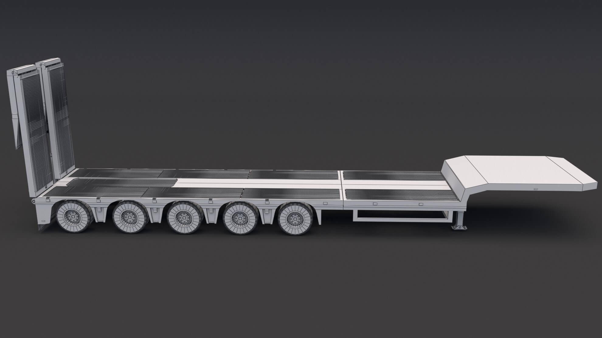Iveco S-Way Tractor Lowboy Trailer With JCB Fastrac 8310 3D Model by ...