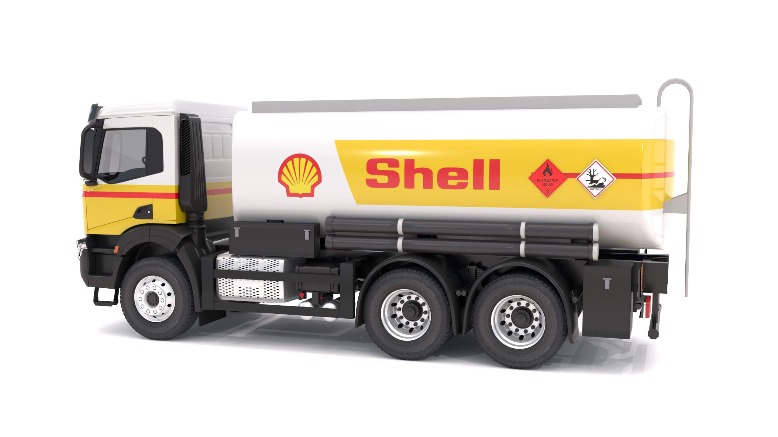 Iveco T-Way 2021 Shell Fuel Tanker 3D Model by ALPHA3DST