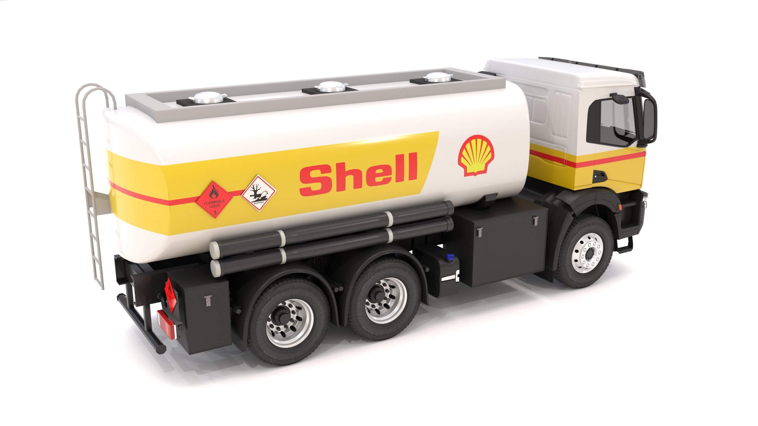Iveco T-Way 2021 Shell Fuel Tanker 3D Model by ALPHA3DST