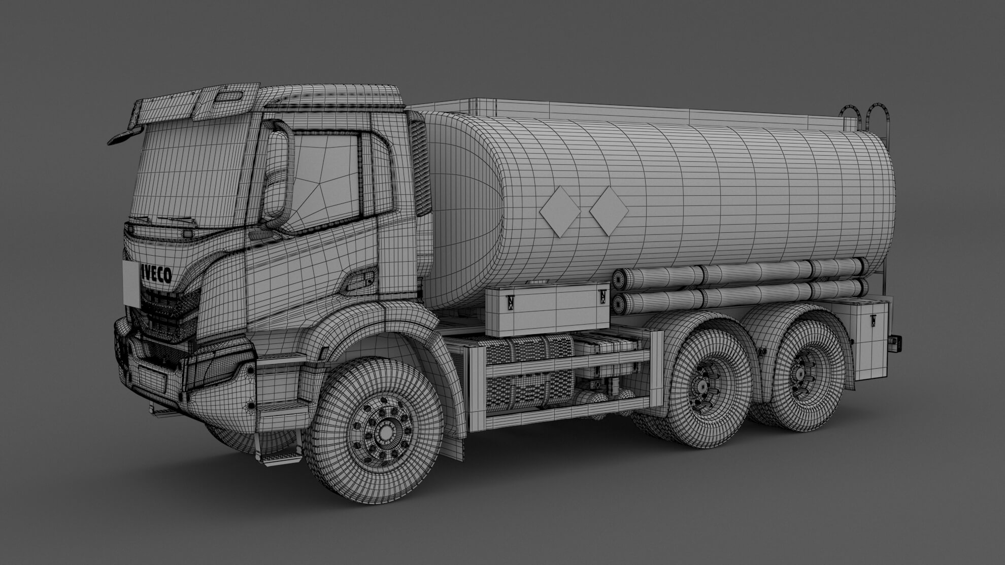 Iveco T-Way 2021 Shell Fuel Tanker 3D Model by ALPHA3DST