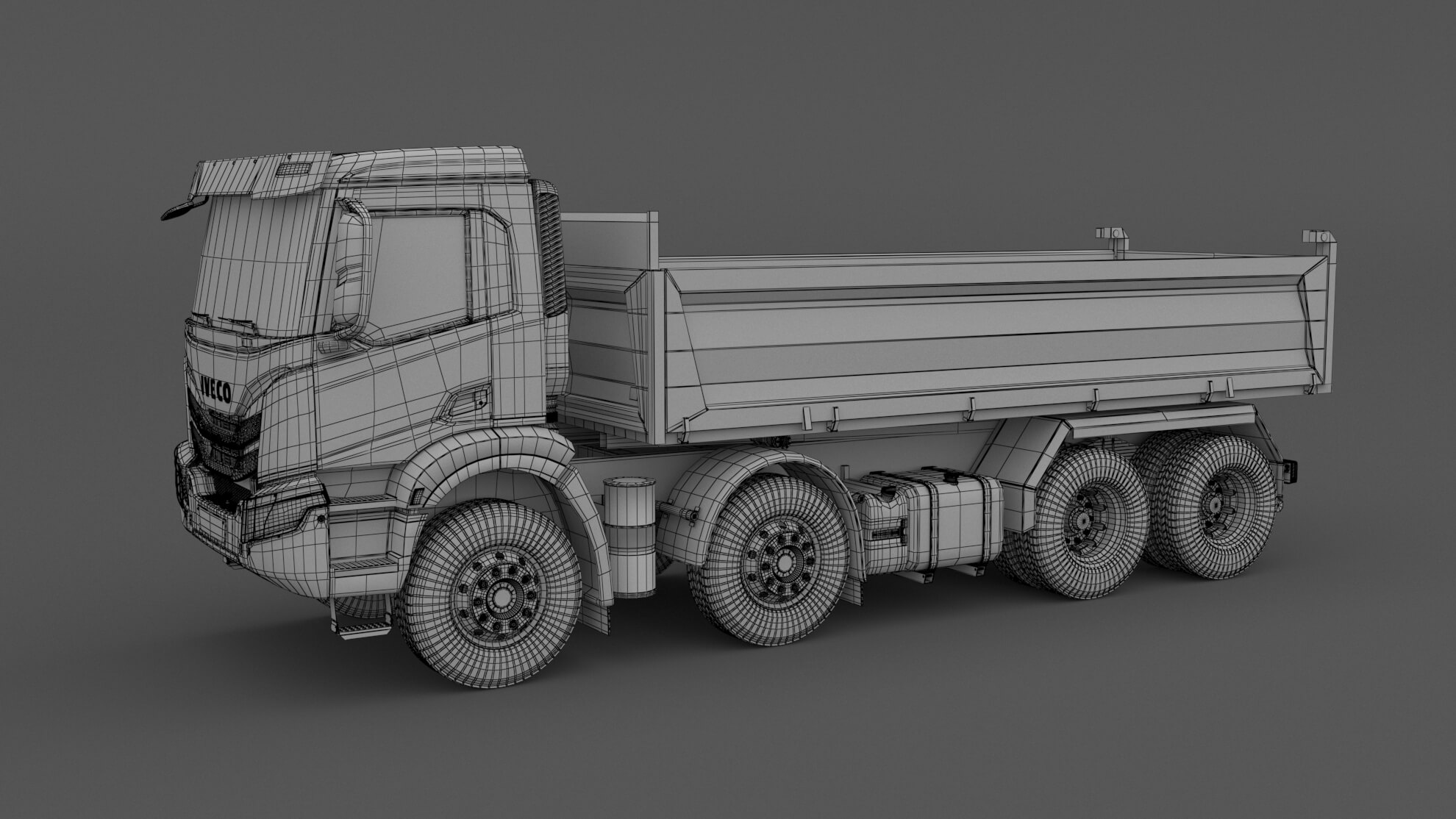 Iveco T-Way 510 Tipper 3D Model by ALPHA3DST