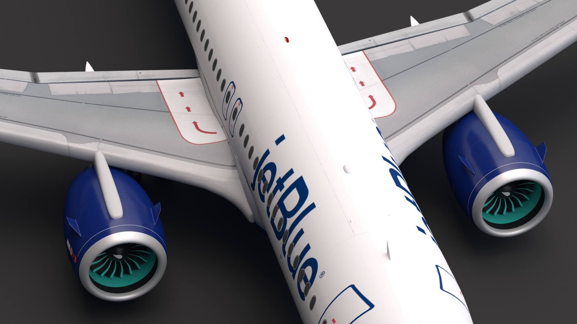 JetBlue A320 NEO Airbus - 3D Model by ALPHA3DST