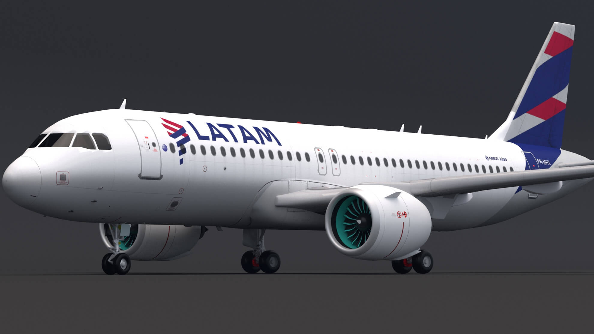 Latam Airlines A320 Airbus - 3D Model by ALPHA3DST