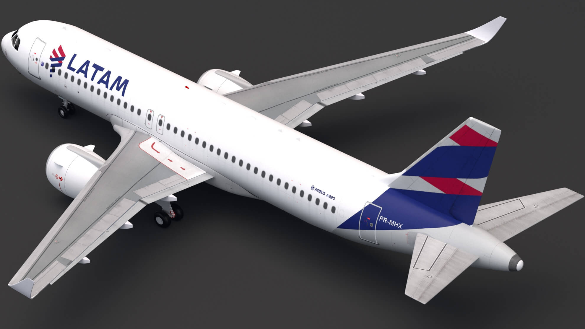 Latam Airlines A320 Airbus - 3D Model by ALPHA3DST