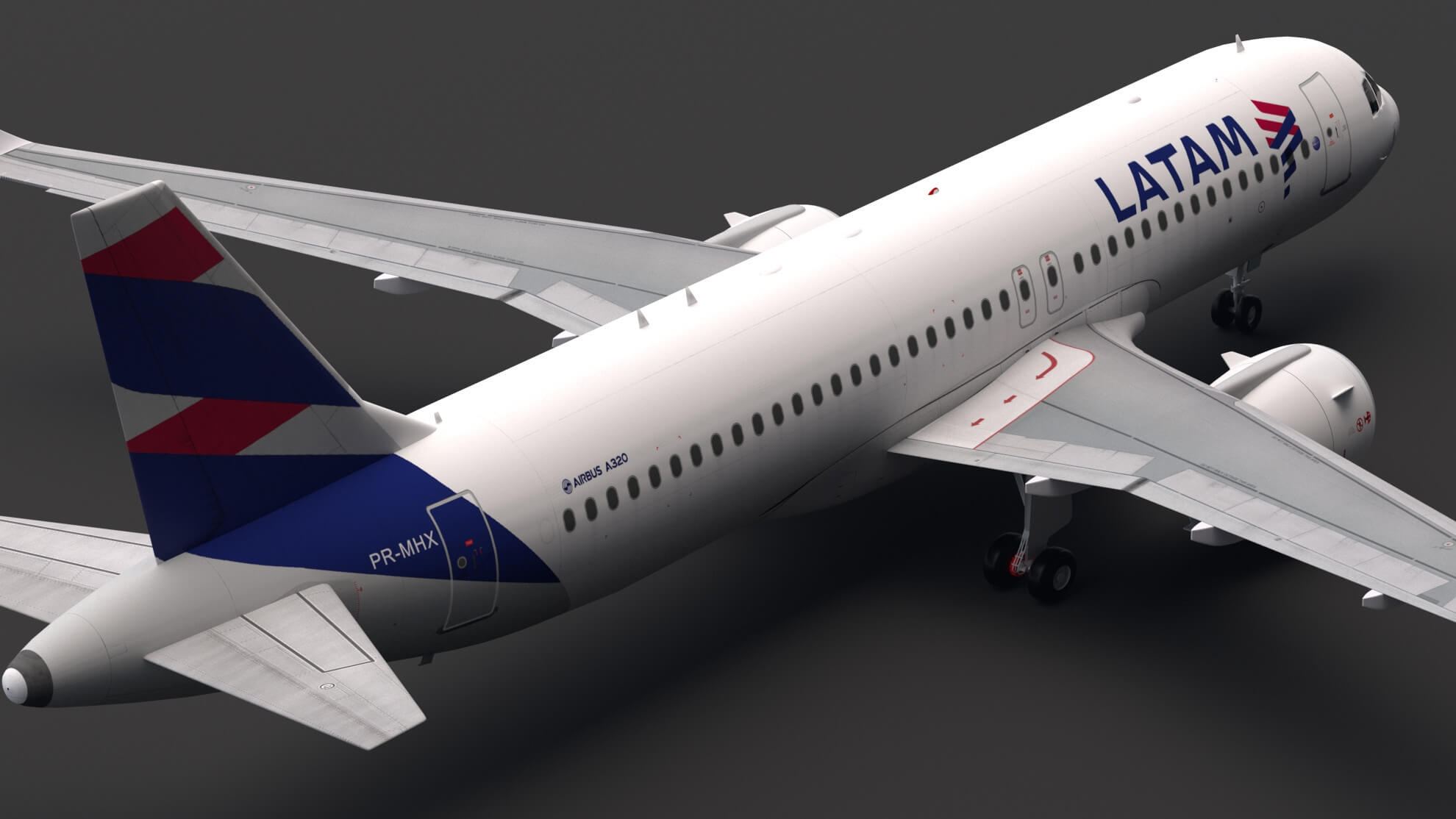 Latam Airlines A320 Airbus - 3D Model by ALPHA3DST