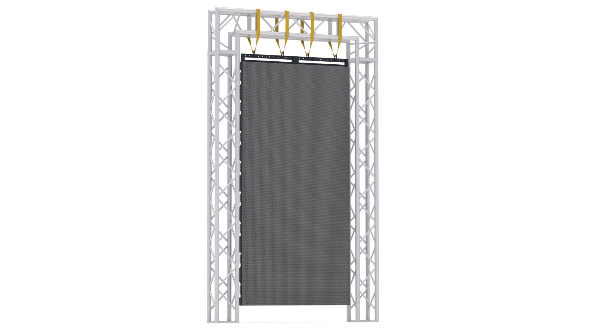 LED Screen Display Panel Monitor and Truss - 3D Model by ALPHA3DST