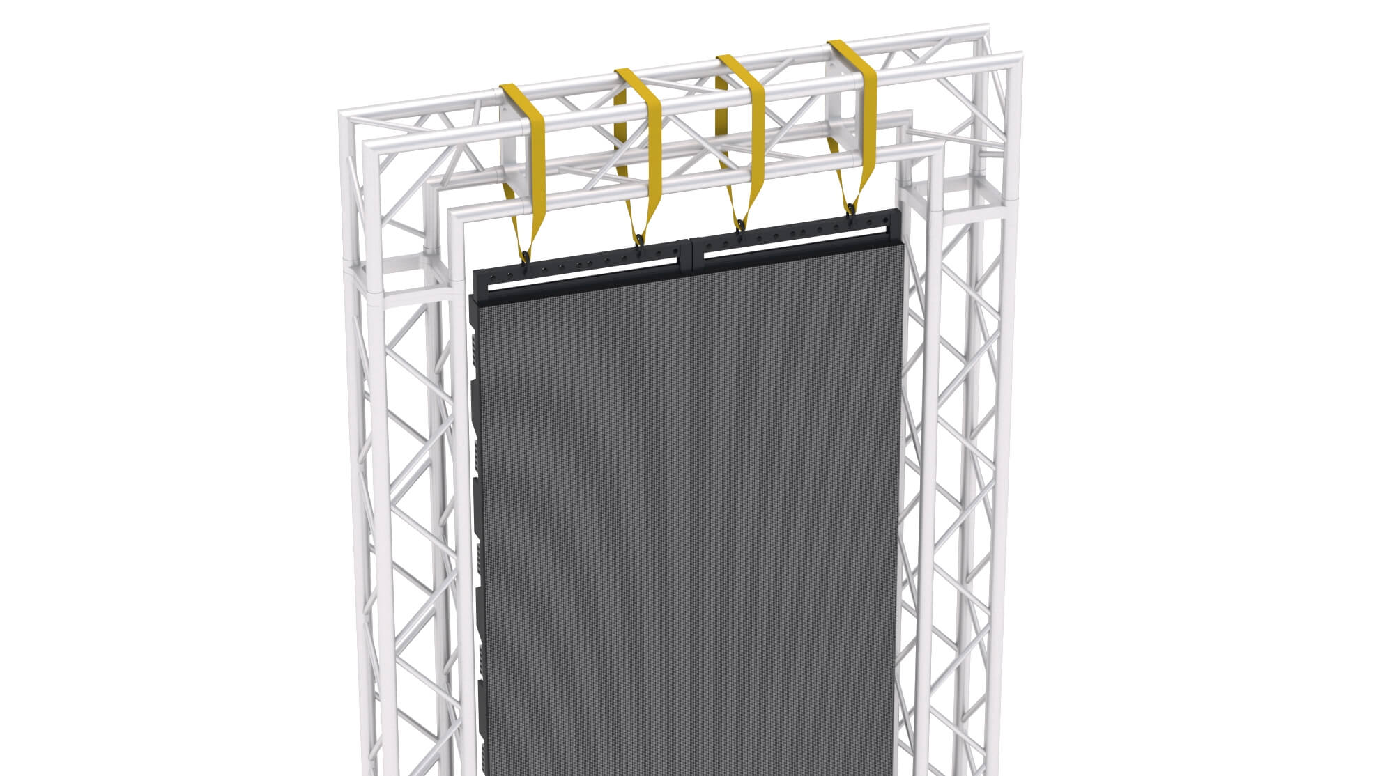 LED Screen Display Panel Monitor and Truss - 3D Model by ALPHA3DST