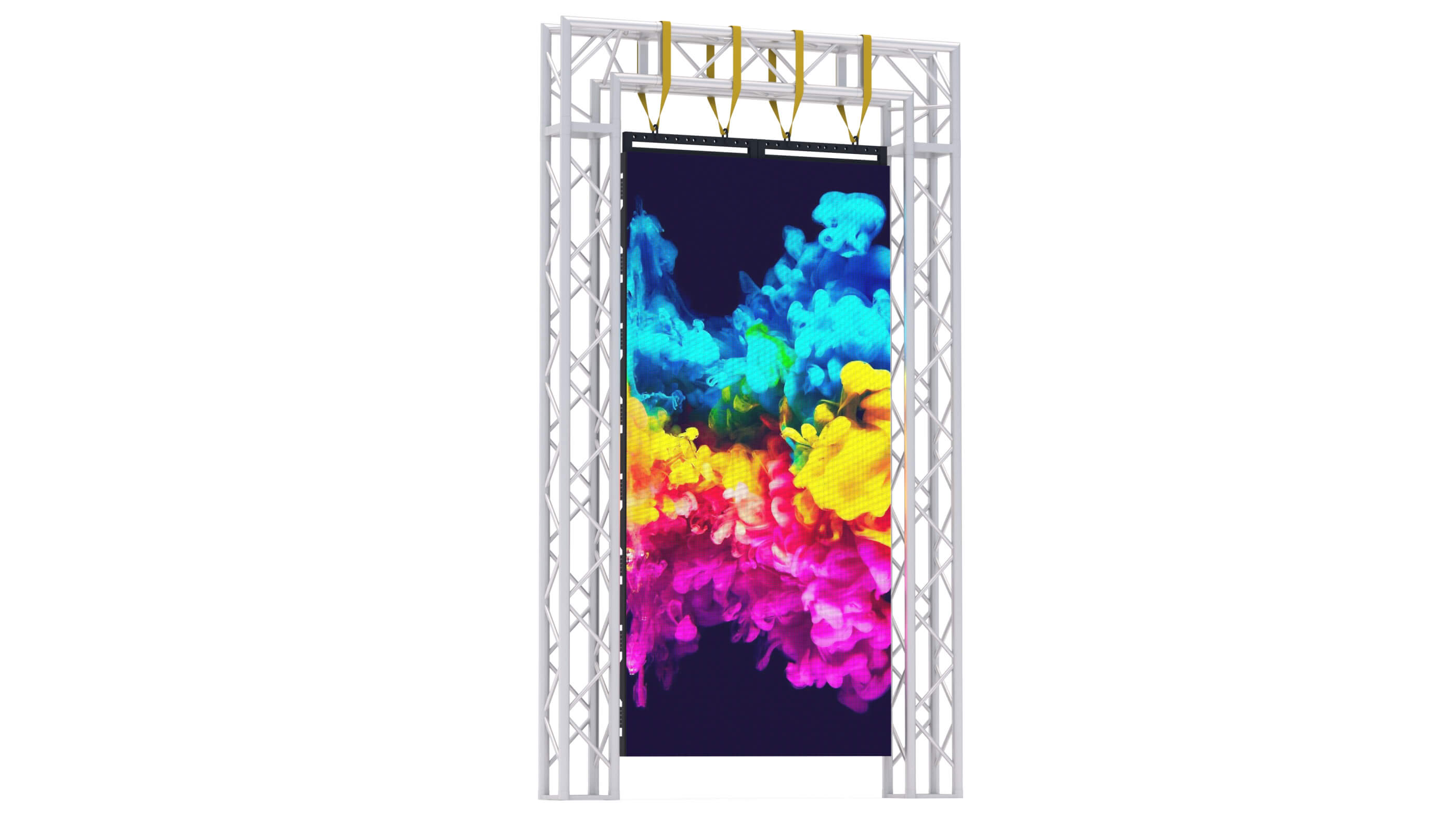 LED Screen Display Panel Monitor and Truss - 3D Model by ALPHA3DST