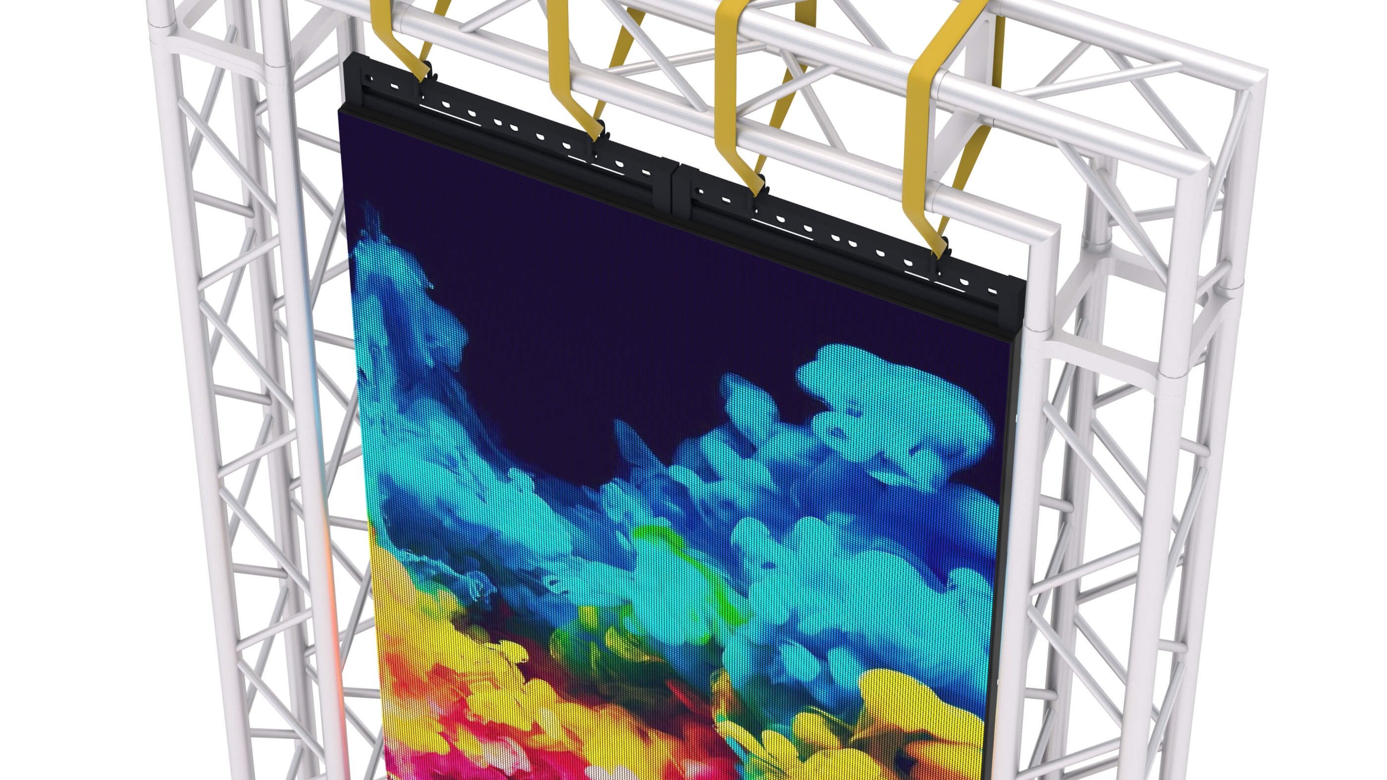 LED Screen Display Panel Monitor and Truss - 3D Model by ALPHA3DST