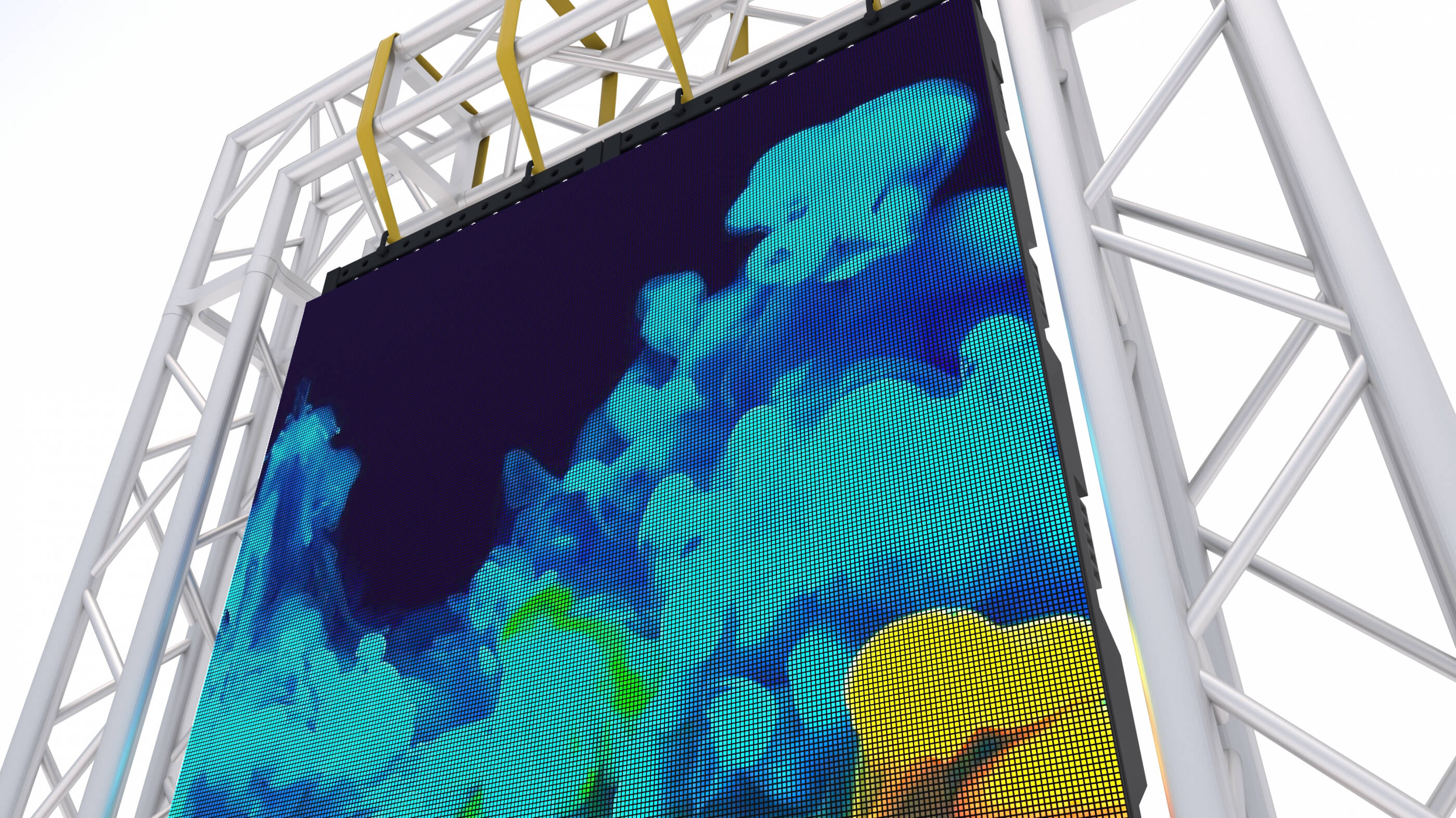 LED Screen Display Panel Monitor and Truss - 3D Model by ALPHA3DST