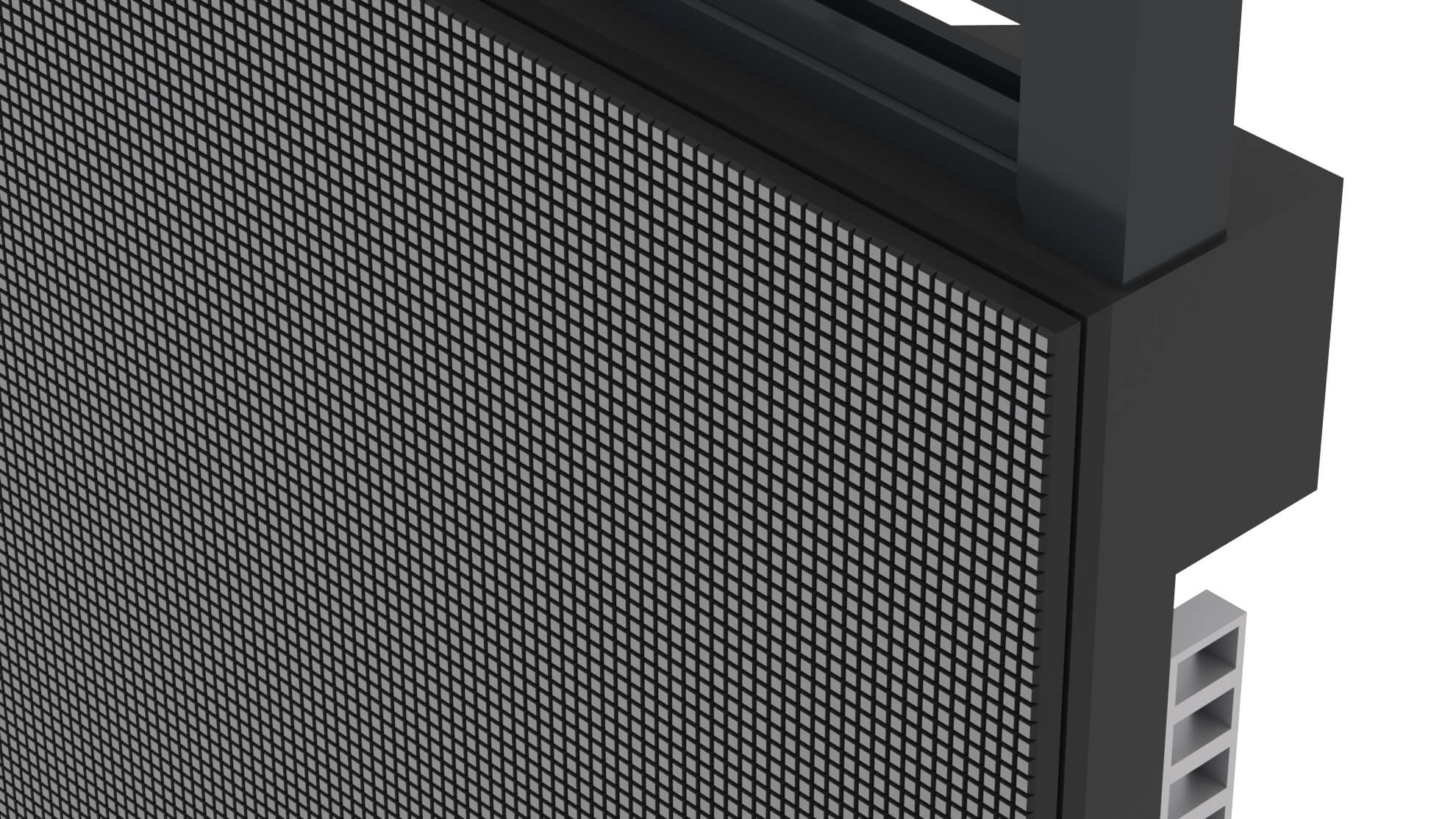 LED Screen Display Panel Monitor With Shackle Fly Bar - 3D Model by ...