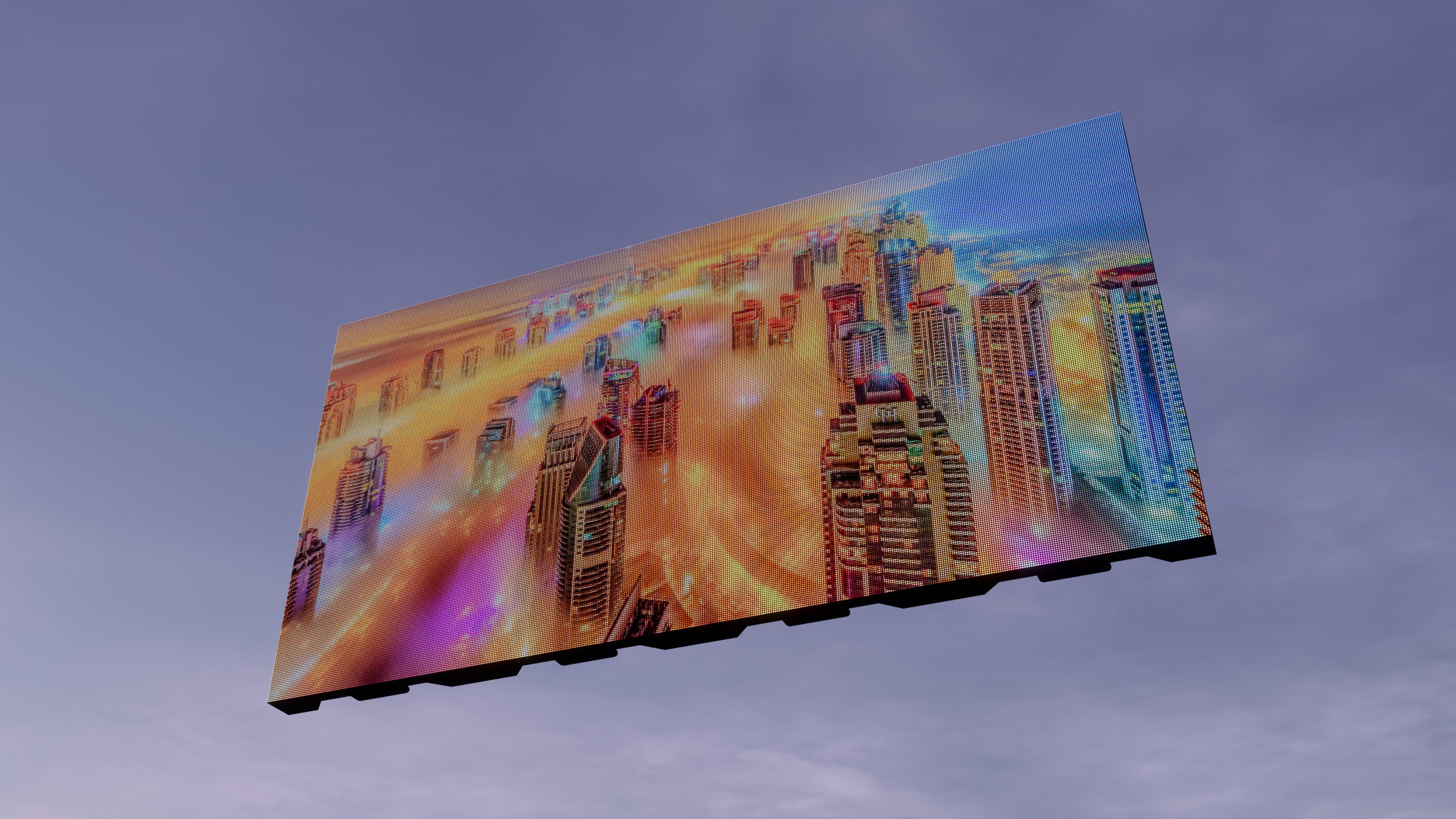 LED Screen Display Panel Monitor - 3D Model by ALPHA3DST