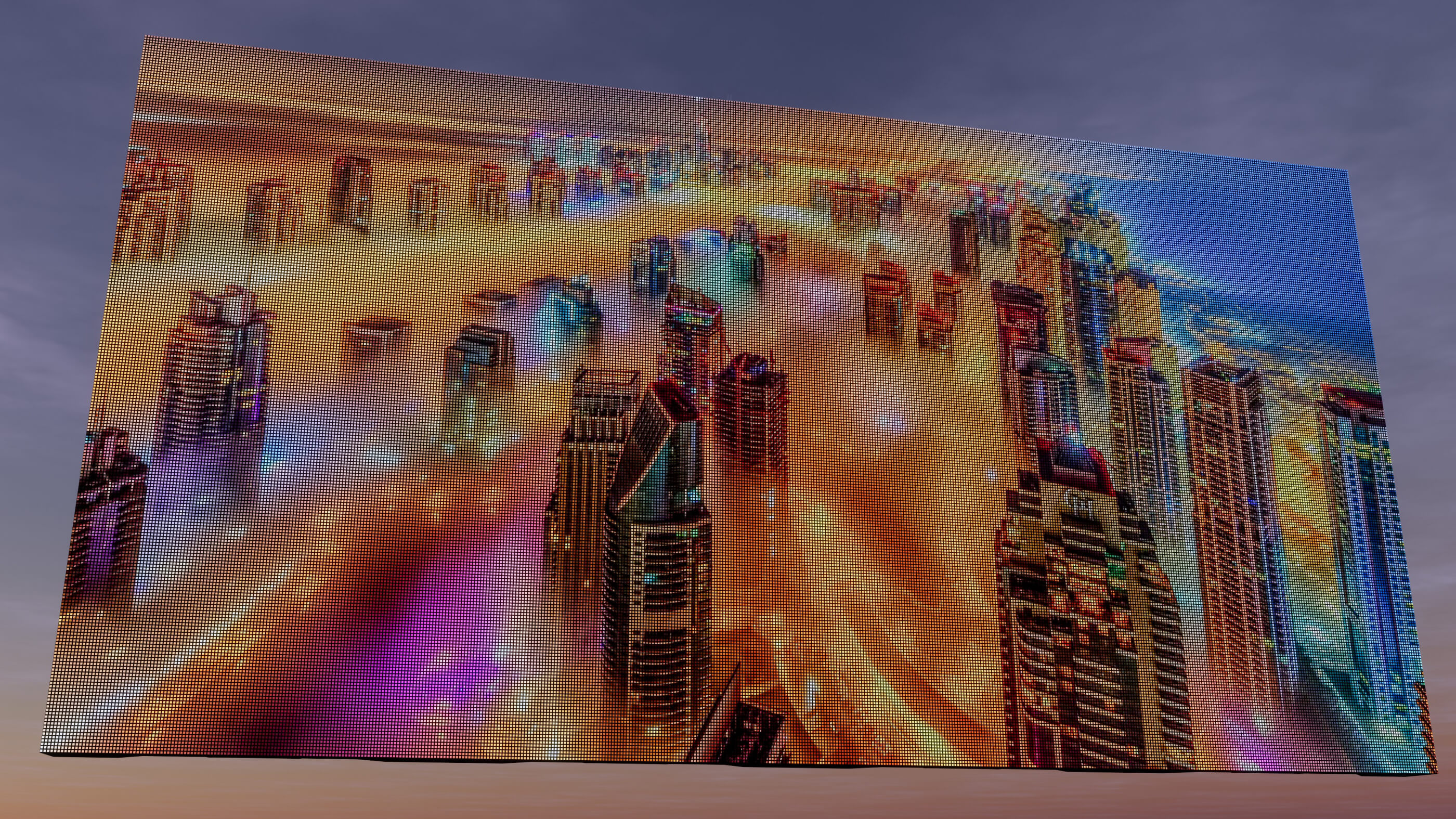 LED Screen Display Panel Monitor - 3D Model by ALPHA3DST