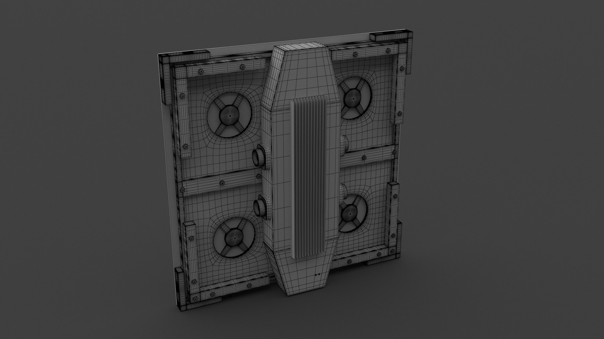 LED Video Wall Display Panel P2 - 3D Model by ALPHA3DST