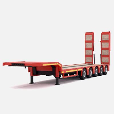 Lowboy Trailer - 3D Model by ALPHA3DST