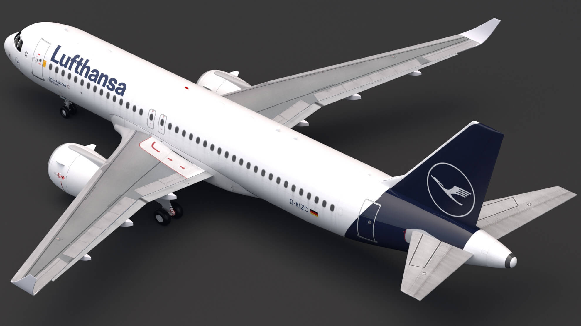 Lufthansa A320 Airbus Neo - 3D Model by ALPHA3DST
