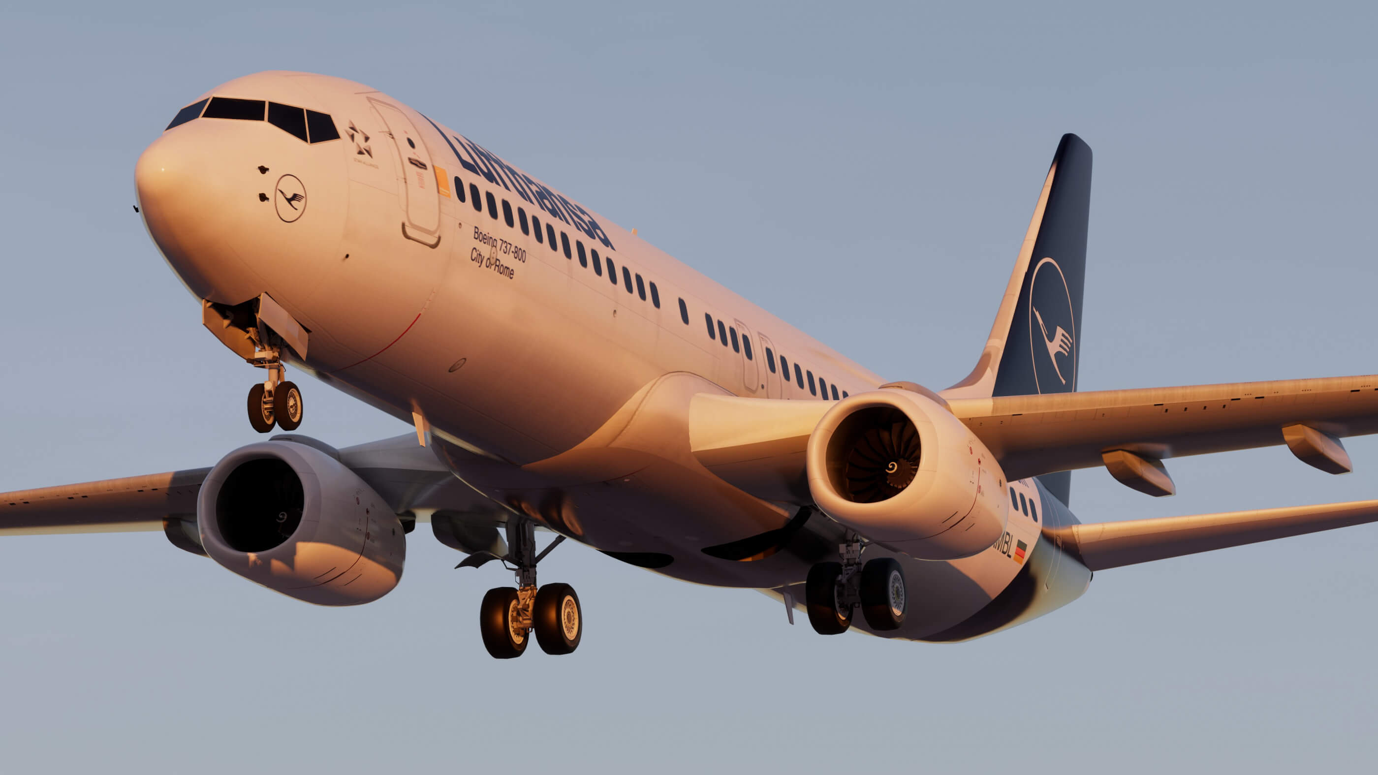 Lufthansa Boeing 737-800 3D Model by ALPHA3DST
