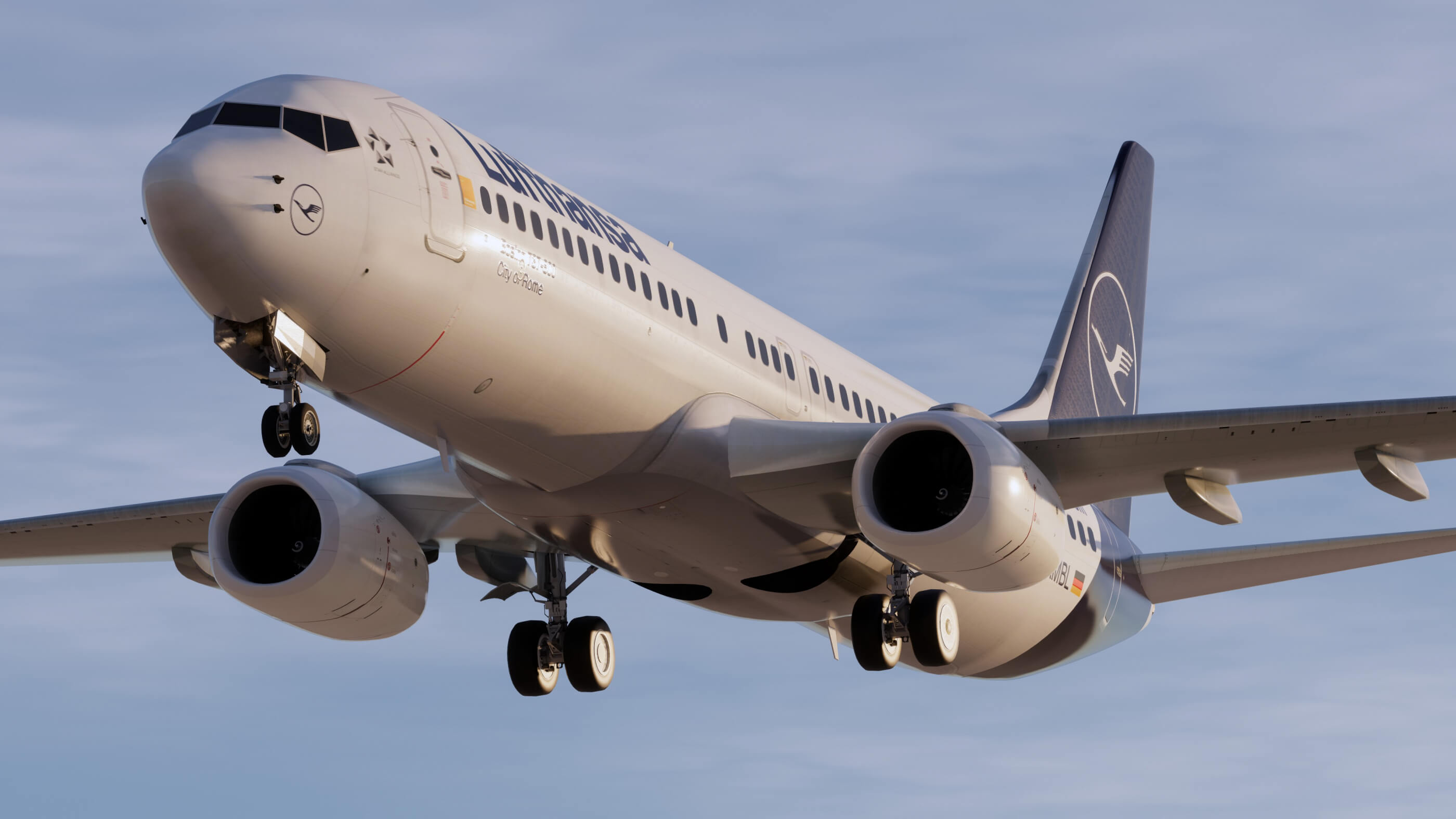Lufthansa Boeing 737-800 3D Model by ALPHA3DST
