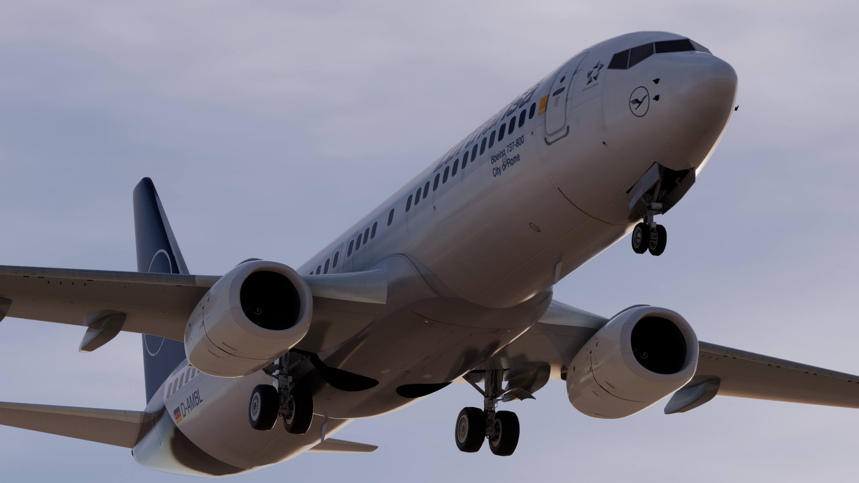 Lufthansa Boeing 737-800 3D Model by ALPHA3DST