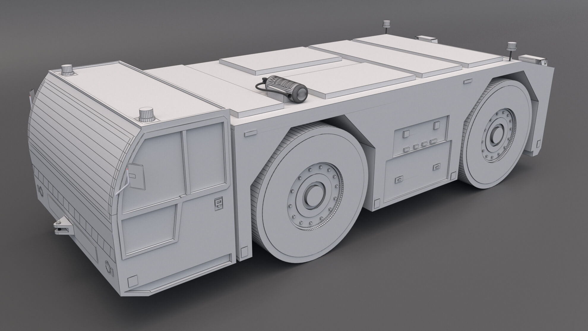 Lufthansa Towing Tractor - 3D Model by ALPHA3DST