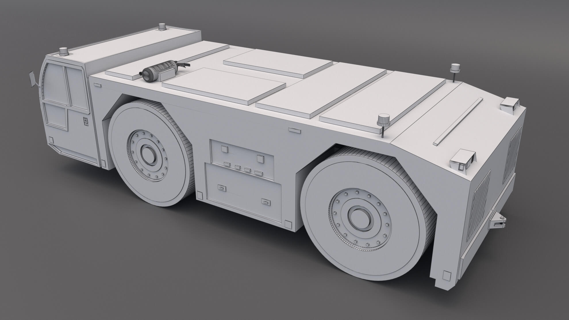 Lufthansa Towing Tractor - 3D Model by ALPHA3DST