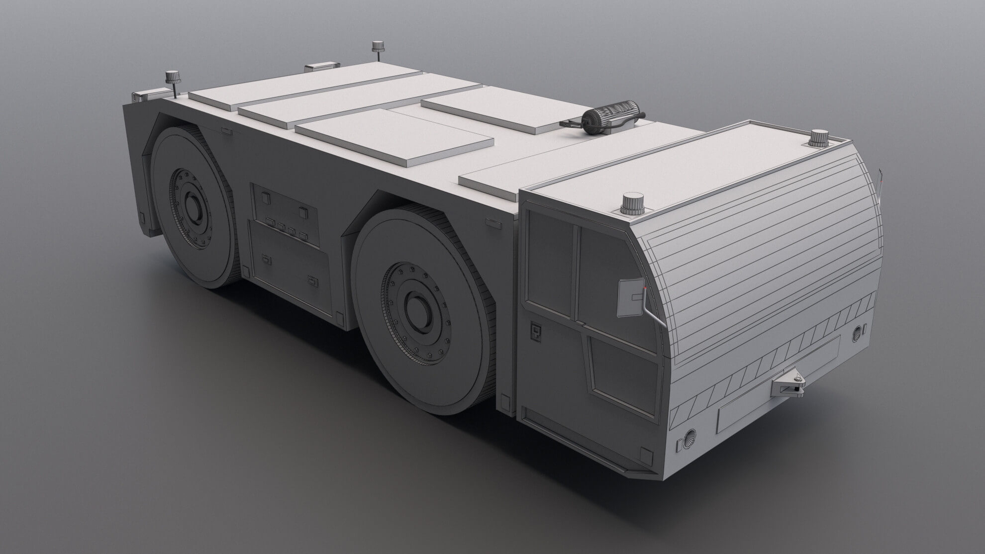 Lufthansa Towing Tractor - 3D Model by ALPHA3DST