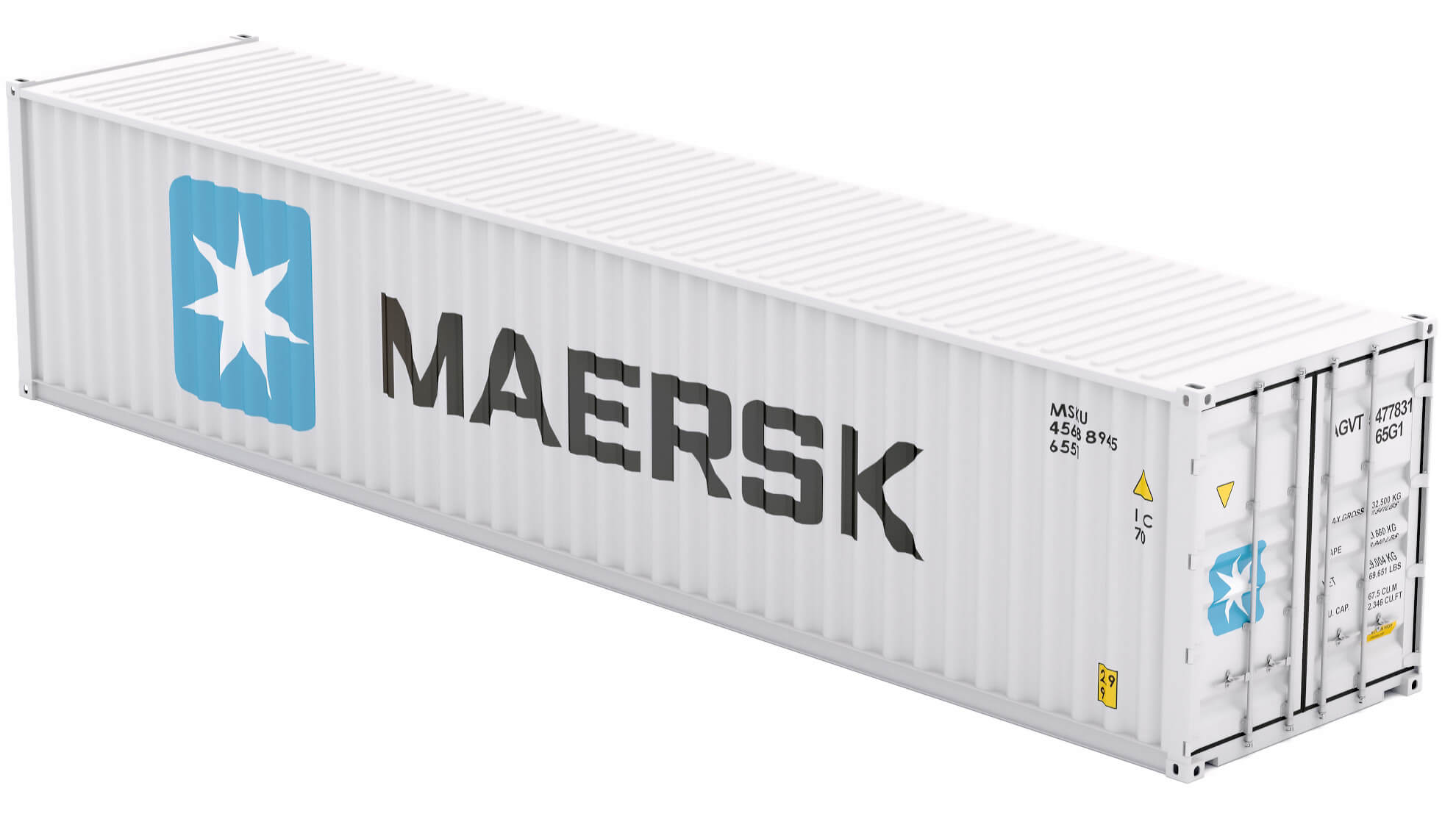 Maersk Shipping Container - 3D Model by ALPHA3DST