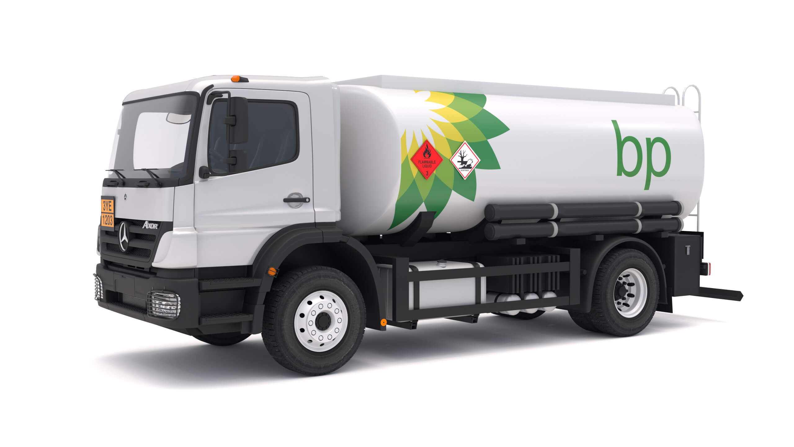 Mercedes-Benz Axor BP Truck Tanker 3D Model by ALPHA3DST