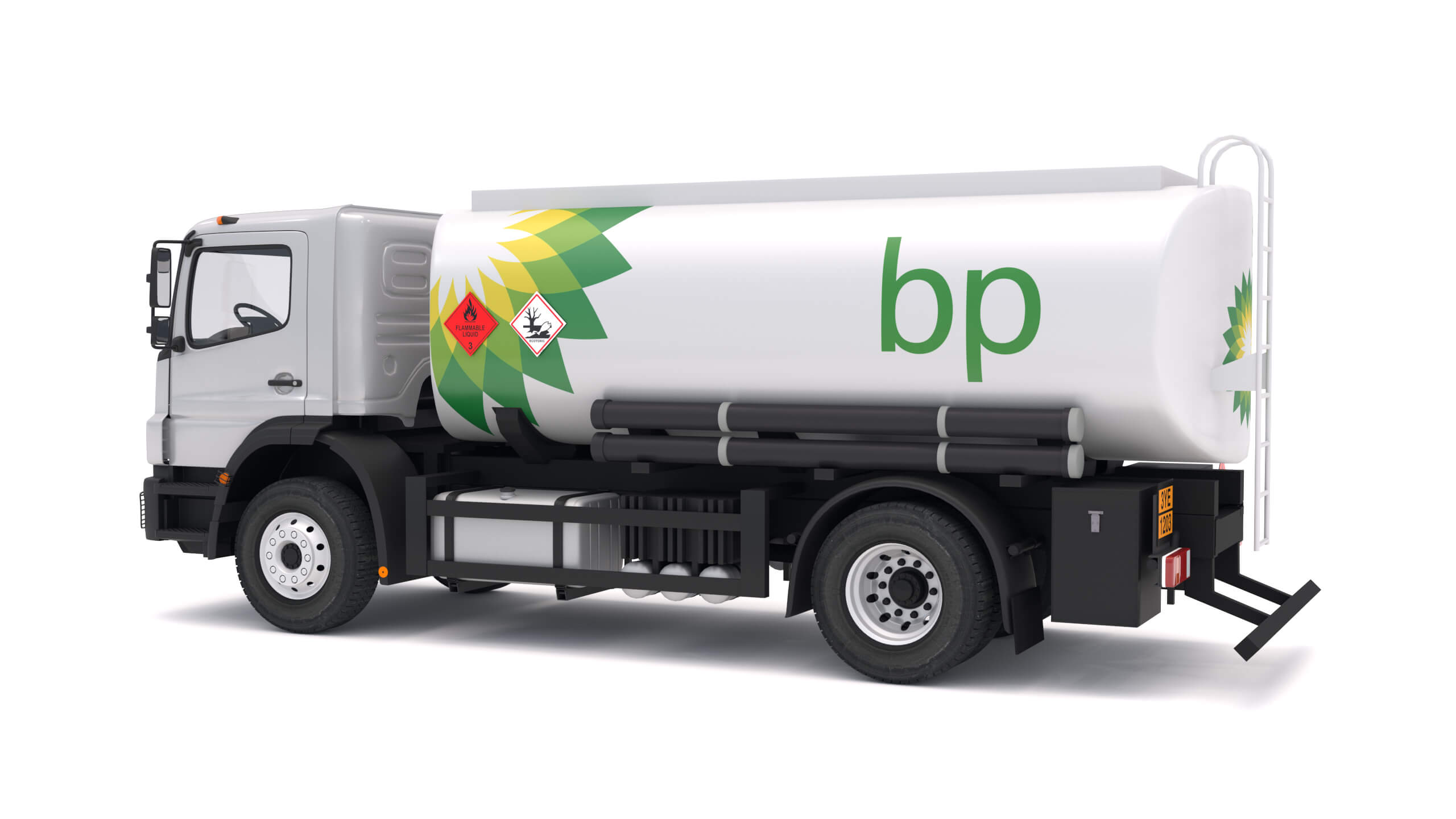Mercedes-Benz Axor BP Truck Tanker 3D Model by ALPHA3DST