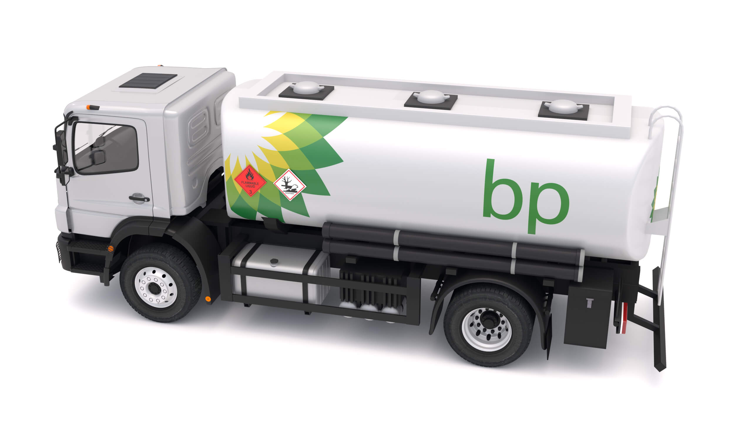 Mercedes-Benz Axor BP Truck Tanker 3D Model by ALPHA3DST